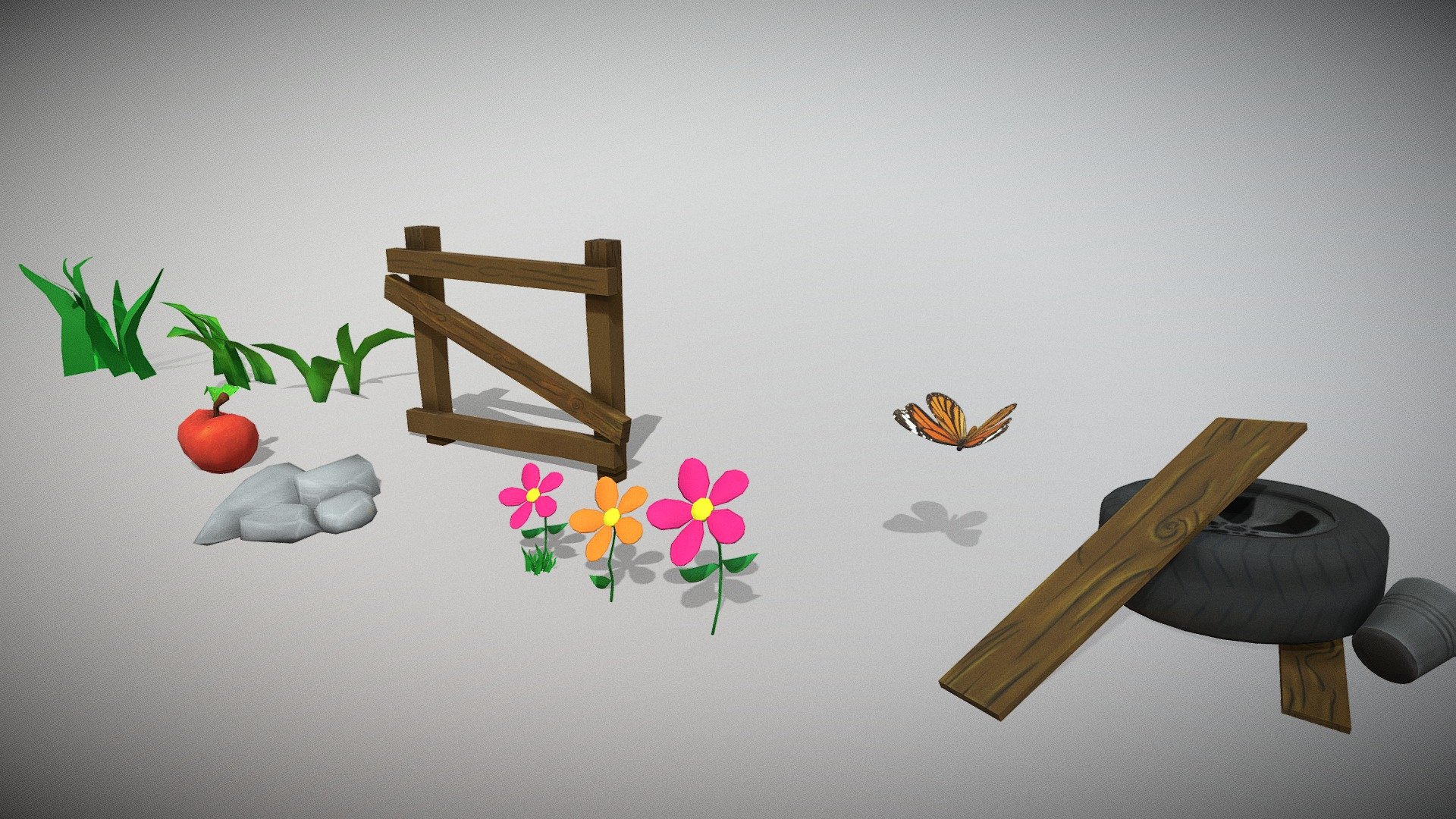 LowPoly Models - 3D model by Lundi CG Art (@DeonCoke) [457a436] - Sketchfab