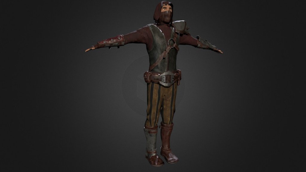 Bandit WIP_BaseMesh - 3D model by Alex Pitt (@Pimmo) [457a4d7] - Sketchfab