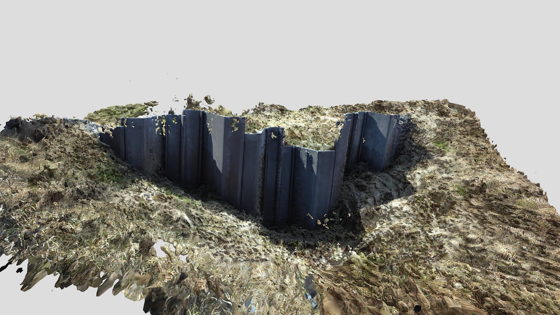 Peat gully block on Kinder Scout - Download Free 3D model by Simon M ...