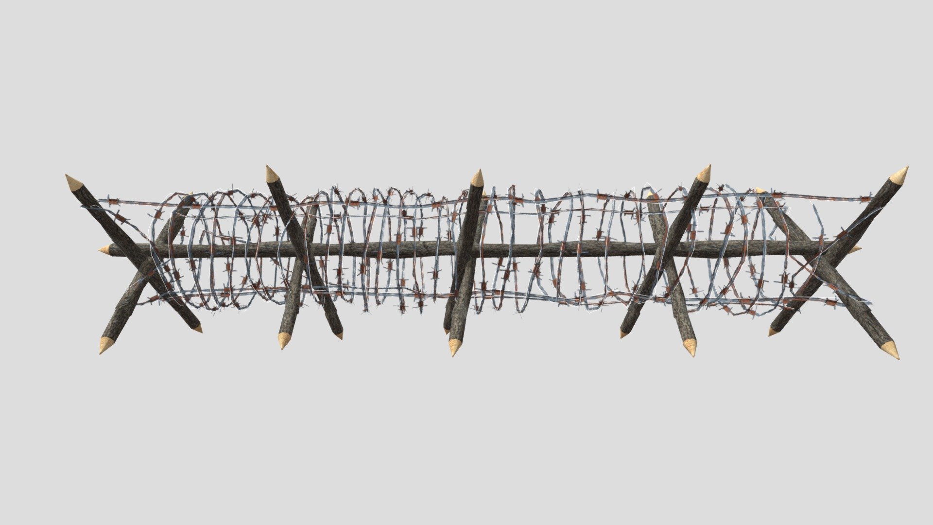 Lowpoly Barb Wire Obstacle 12 - Buy Royalty Free 3D model by ...