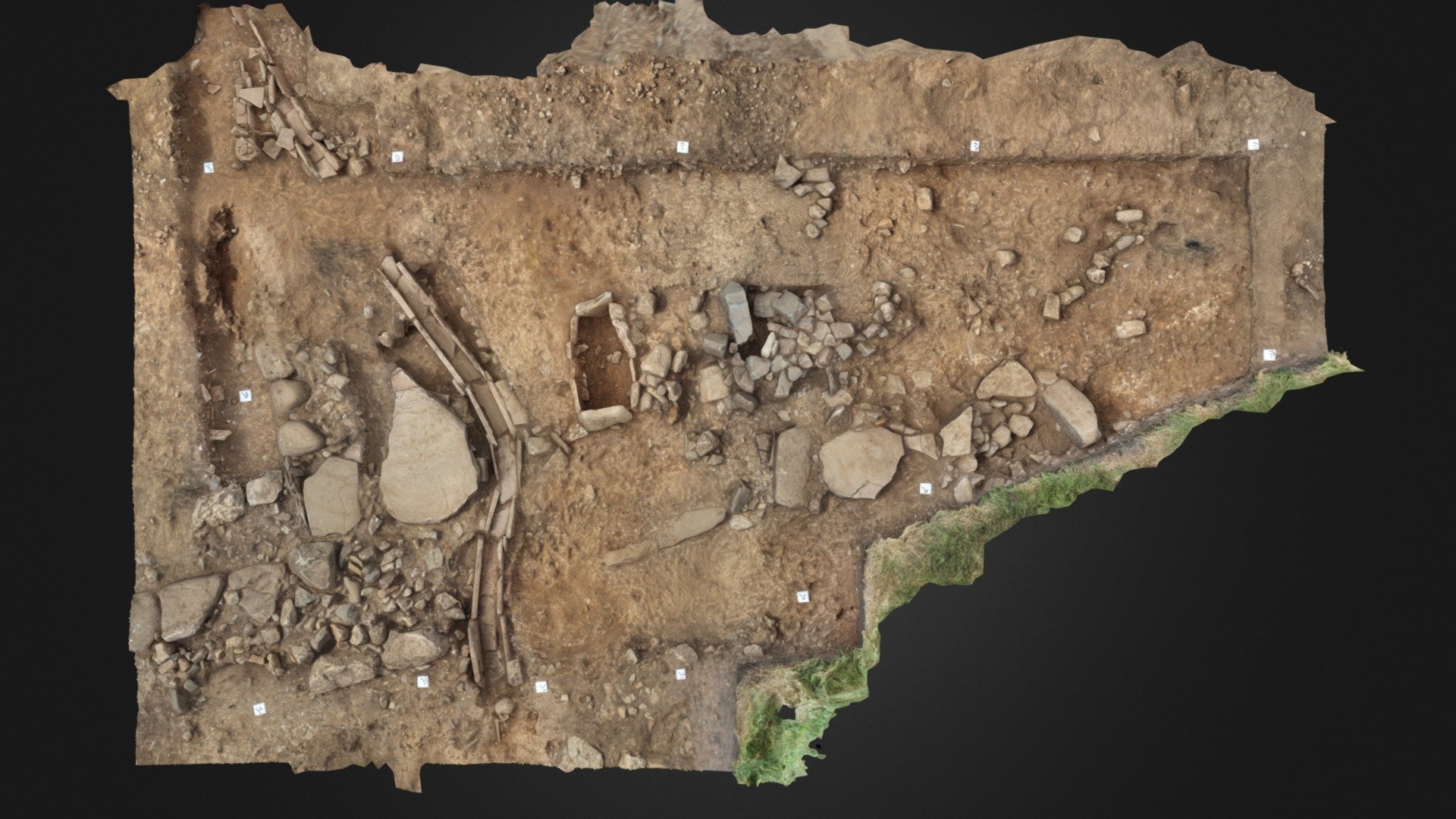 LDF23 Trench 2 (West) - 3D model by DigVentures [457b5f1] - Sketchfab