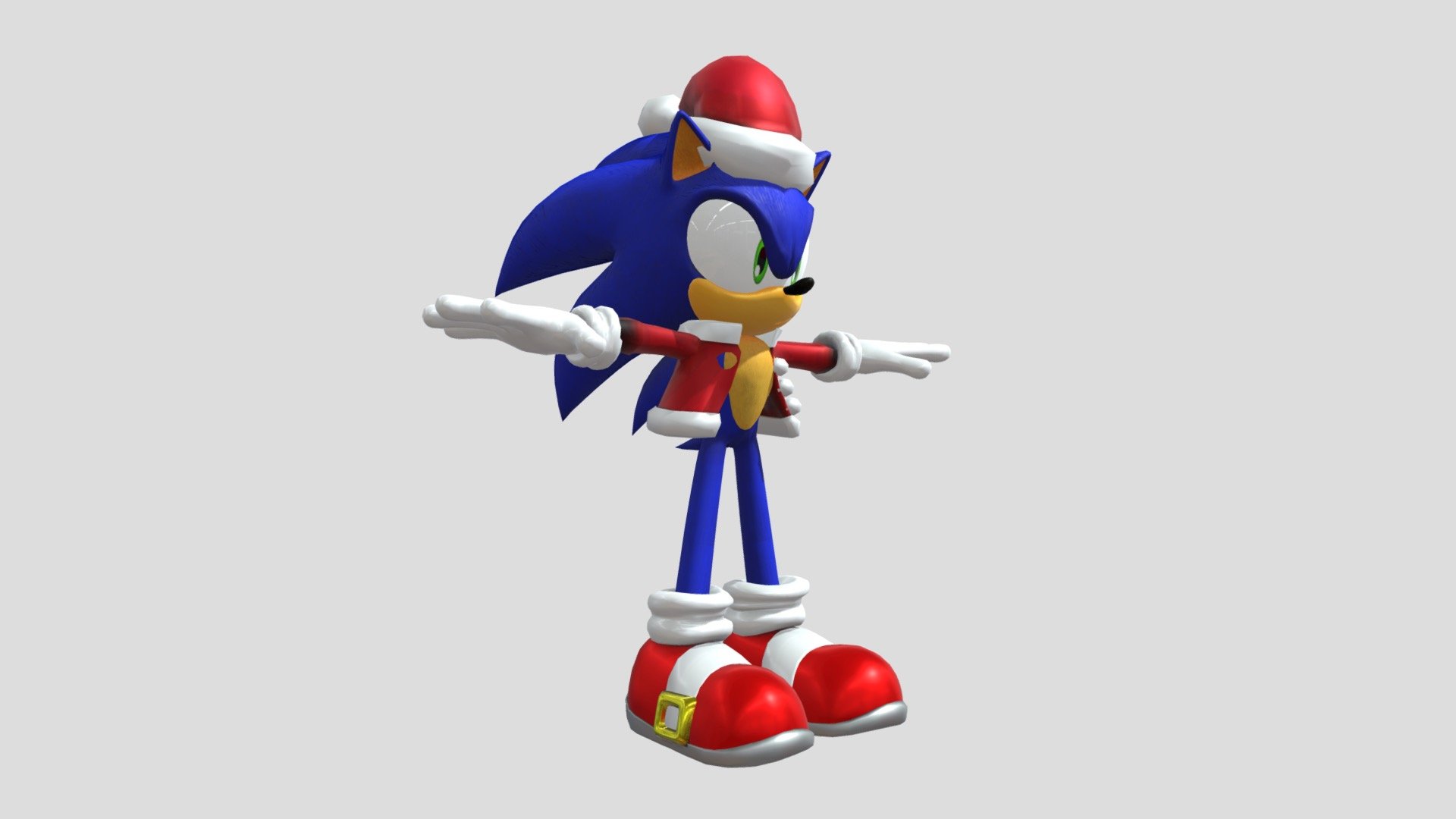 Rangers Santa Sonic - Download Free 3D model by 🎄 ...