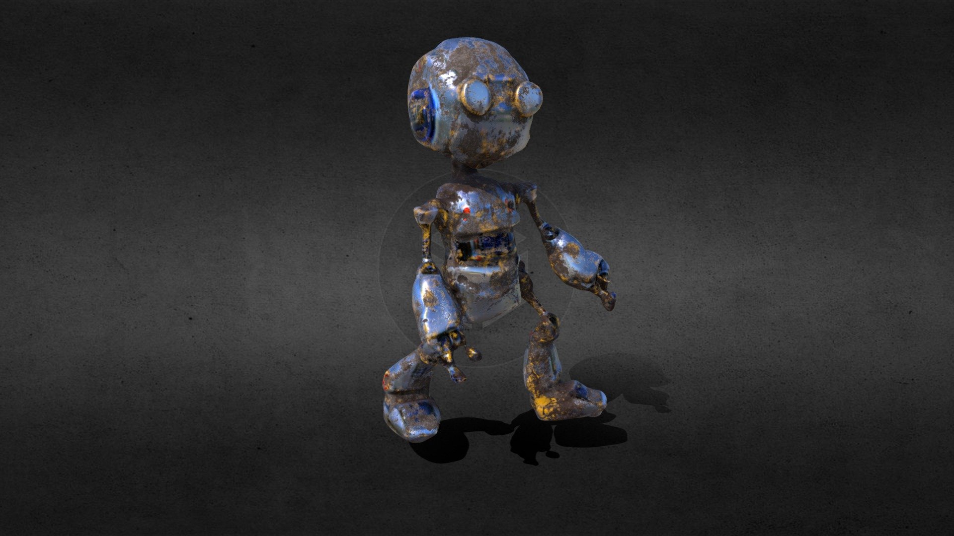robot damaged Walking (loop) - Download Free 3D model by vicente ...