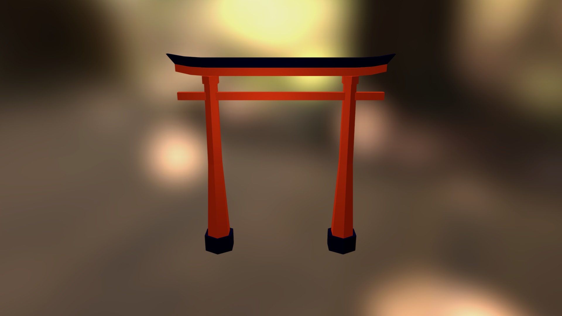 Torii Japanese Gate Low Poly - Download Free 3D model by konomori ...