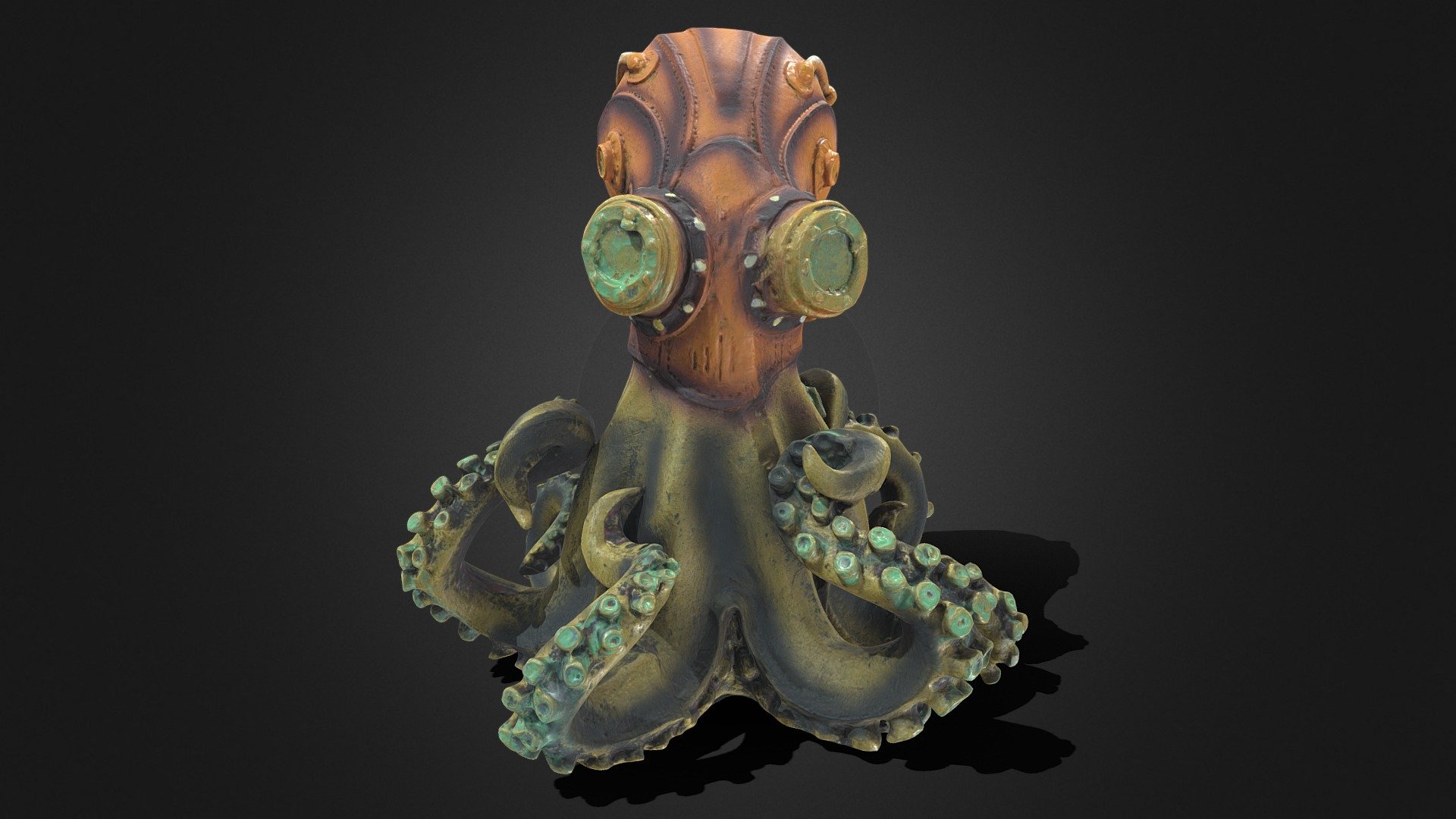 Steampunk Style Octopus Figurine - Download Free 3D model by JPDV ...