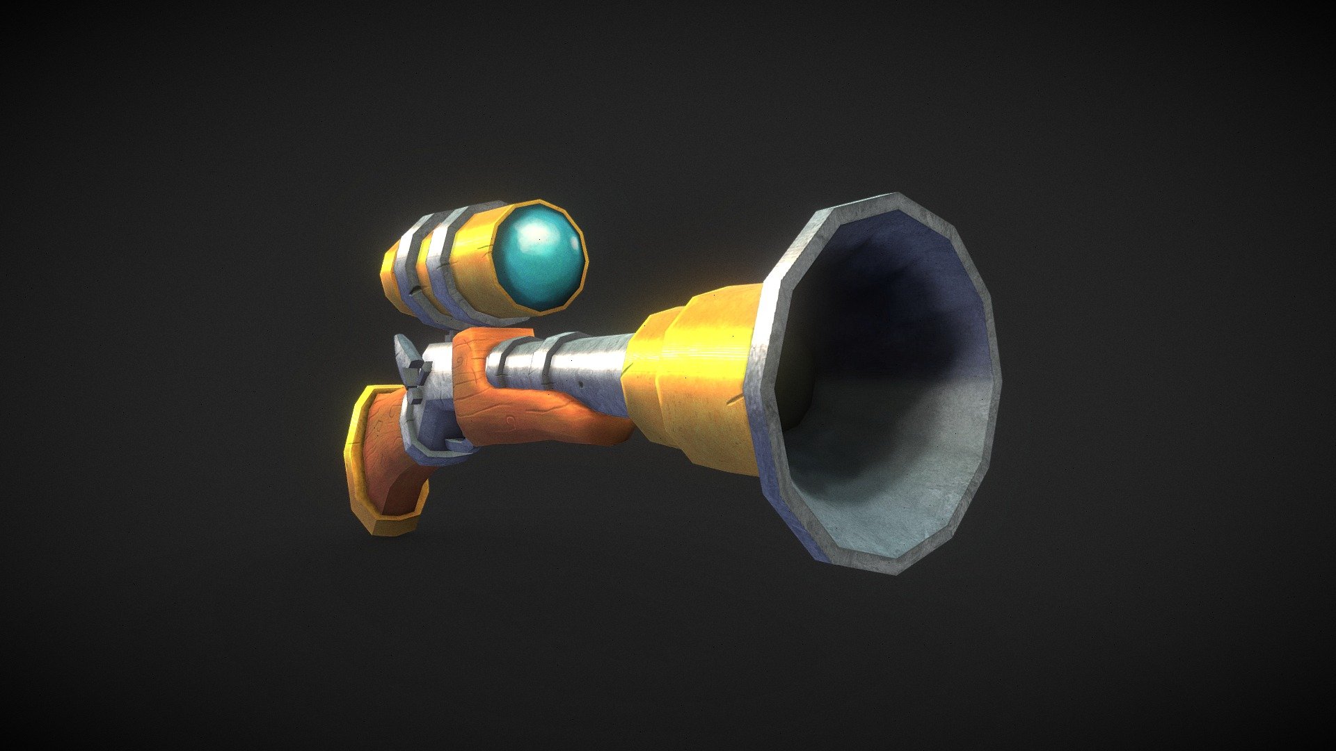 Hand Painted Gun - 3D model by Talha Yazici (@yazici.m.talha) [458a8ce ...