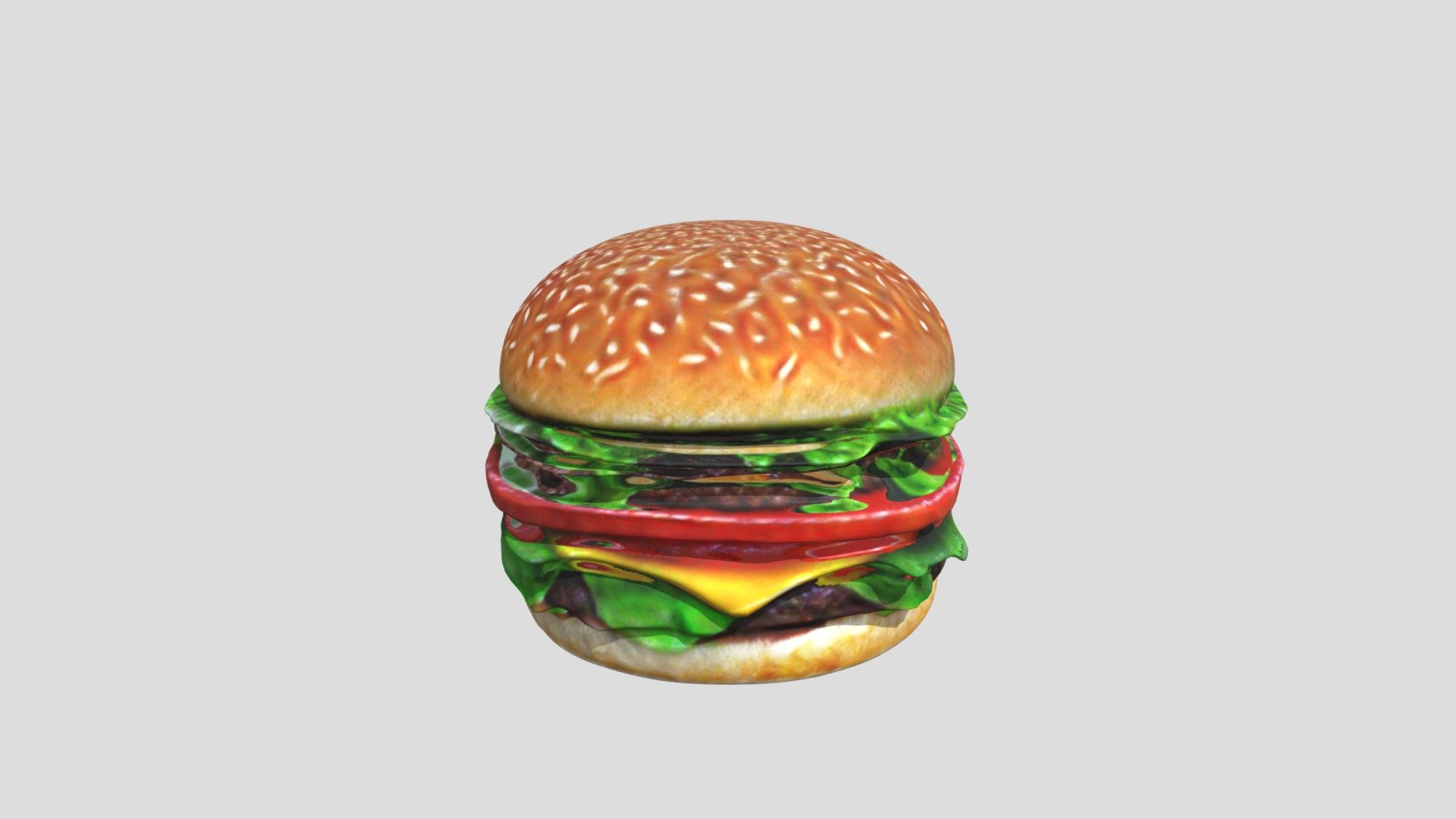 Realistic 3D Model of a Classic Burger - 3D model by DrewWriter ...
