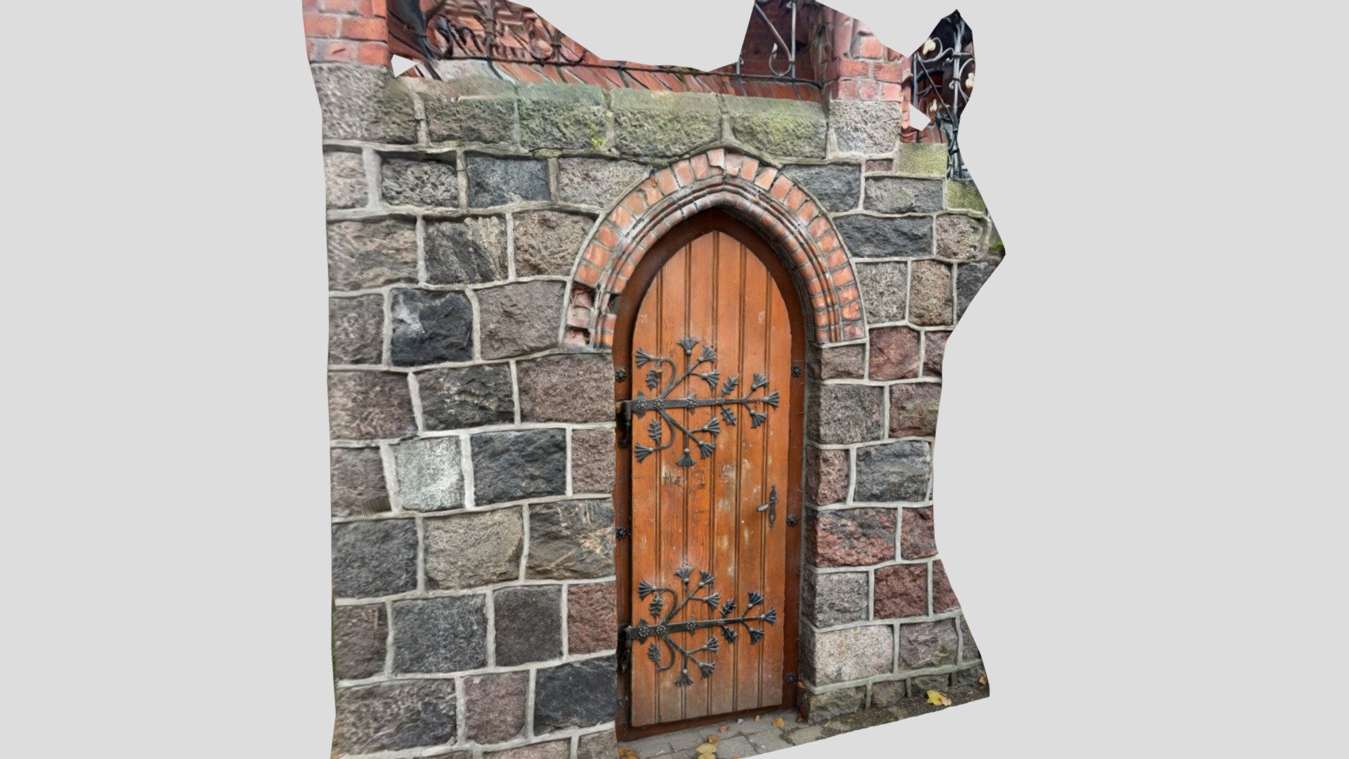 Wooden Door - Church Arch Gate - Buy Royalty Free 3D model by loleczek ...