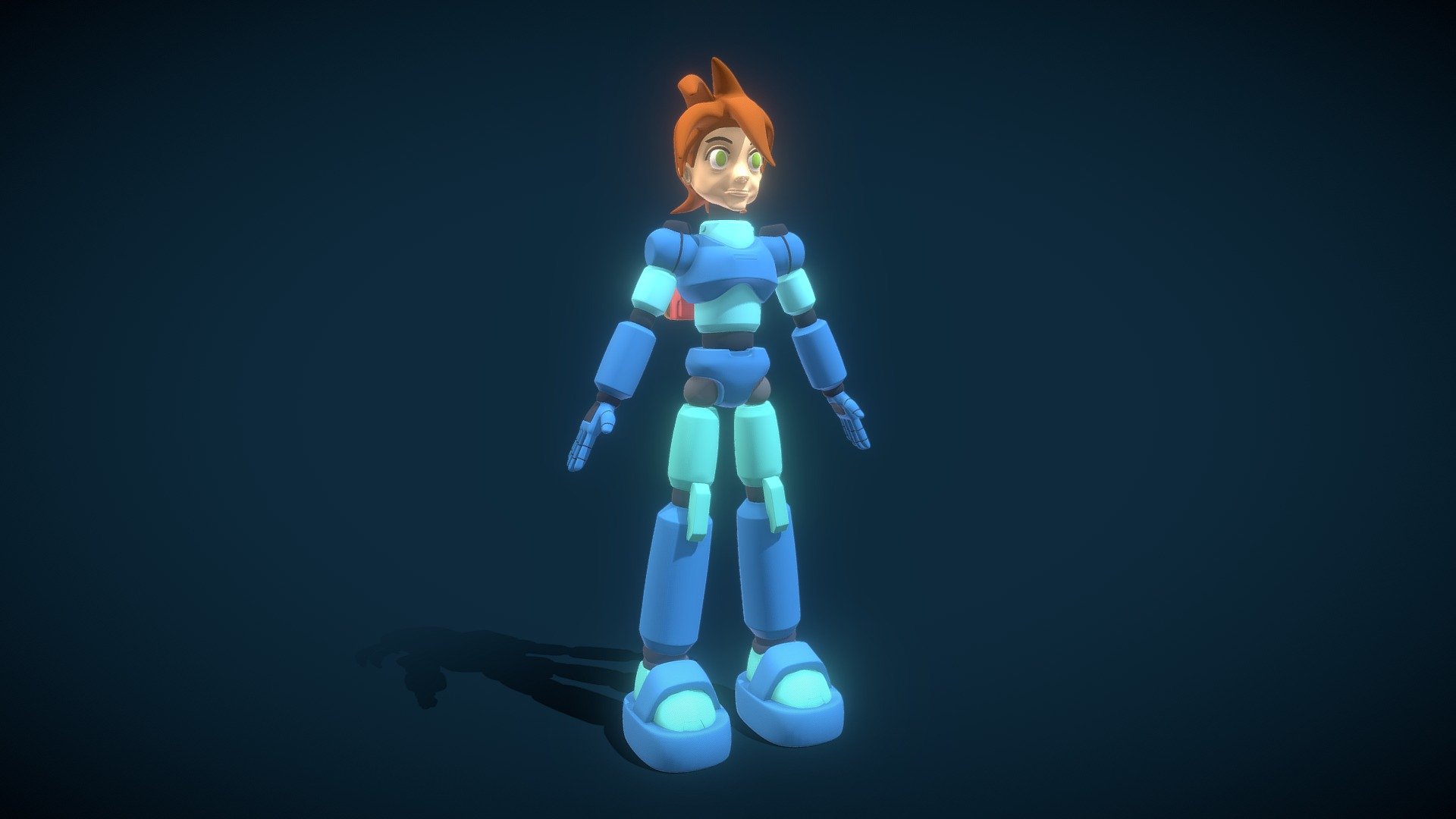 Mega Man Pose 2 - Buy Royalty Free 3D model by Sandeep Choudhary ...