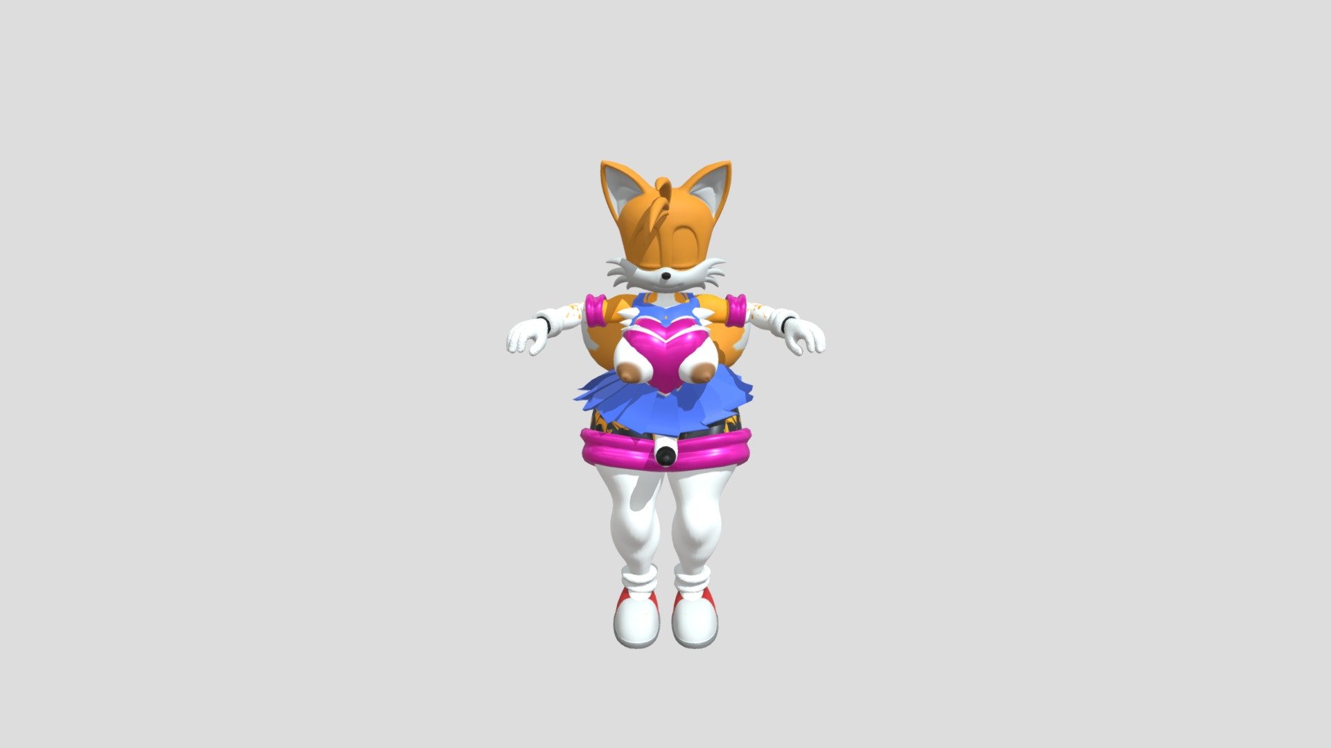 Tails_ Custom (1) - Download Free 3D model by bread (@OreoWolf ...
