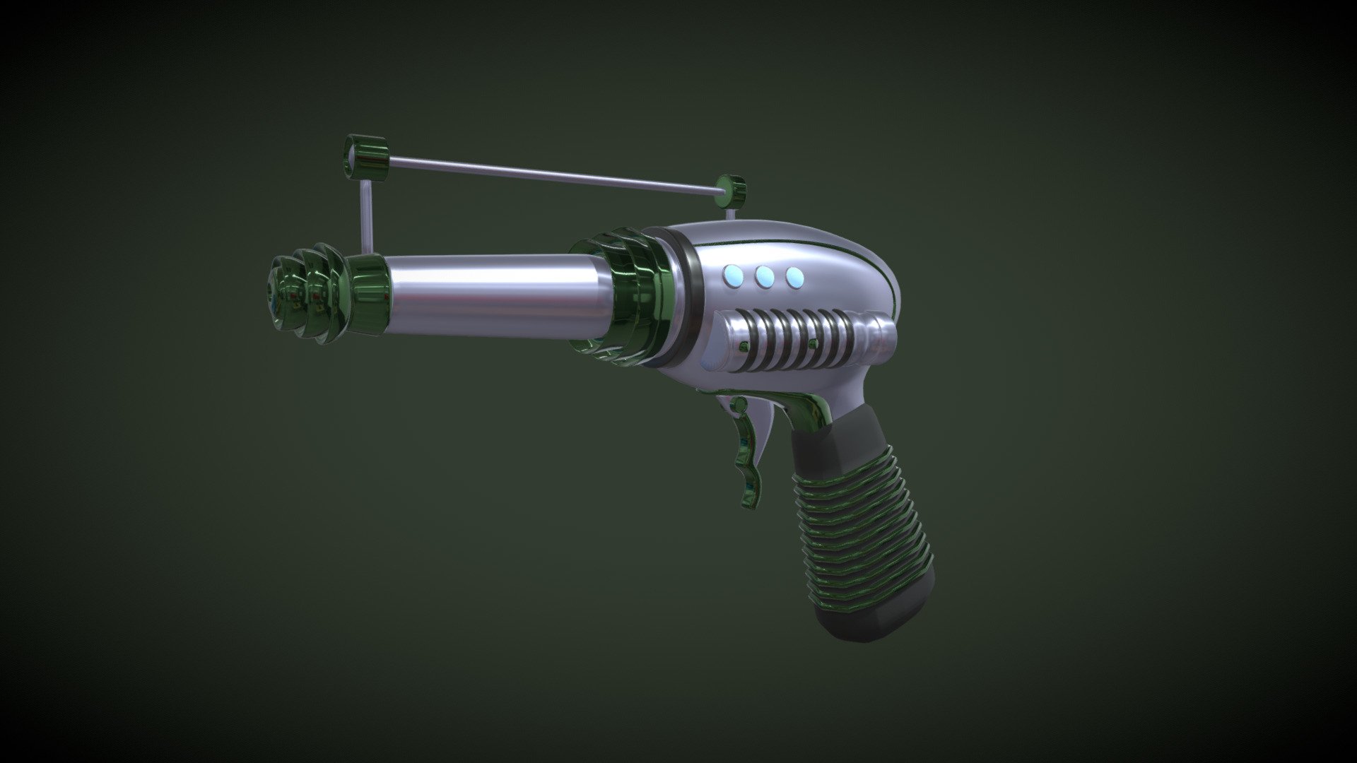 Mars Attacks - Martian Pistol - 3D model by Steve Cup (@inkstain347 ...