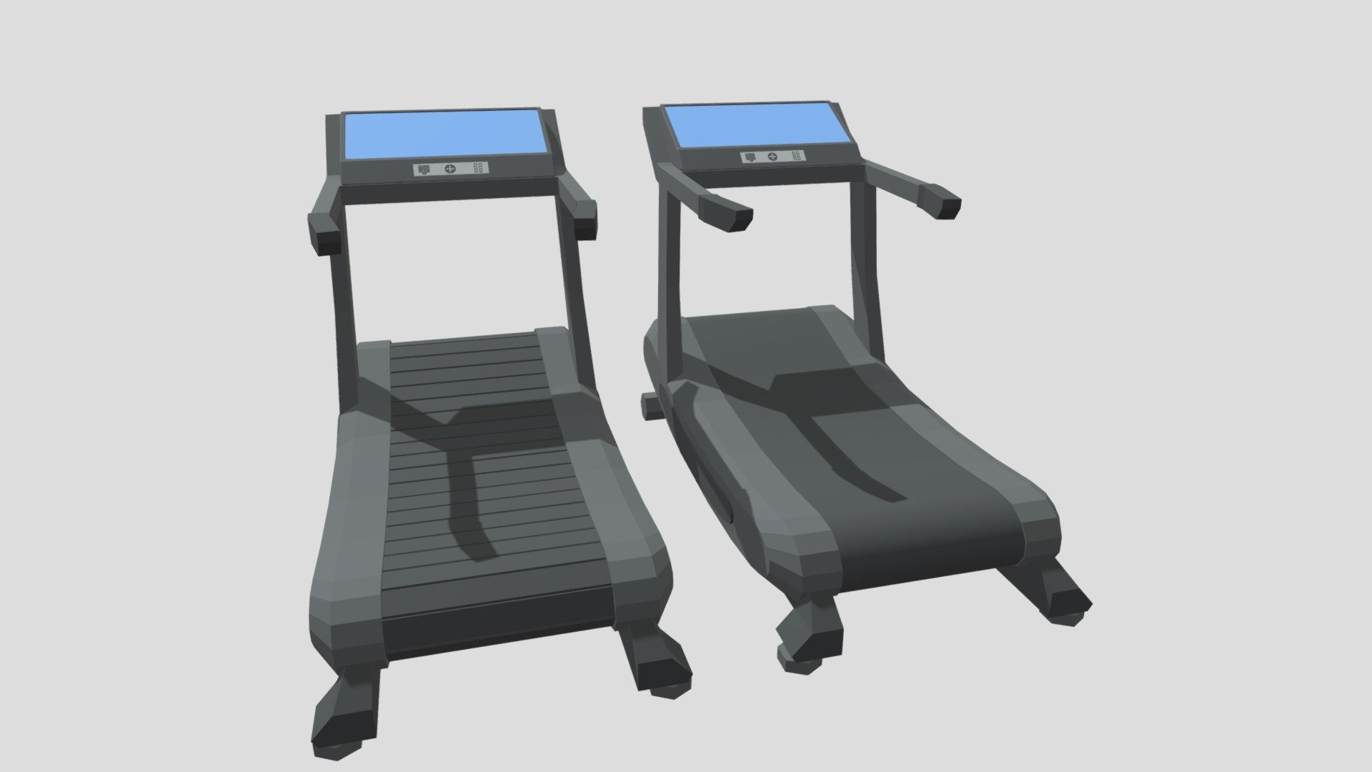 FREE LowPoly Crossfit - Curved Treadmill - Download Free 3D model by ...