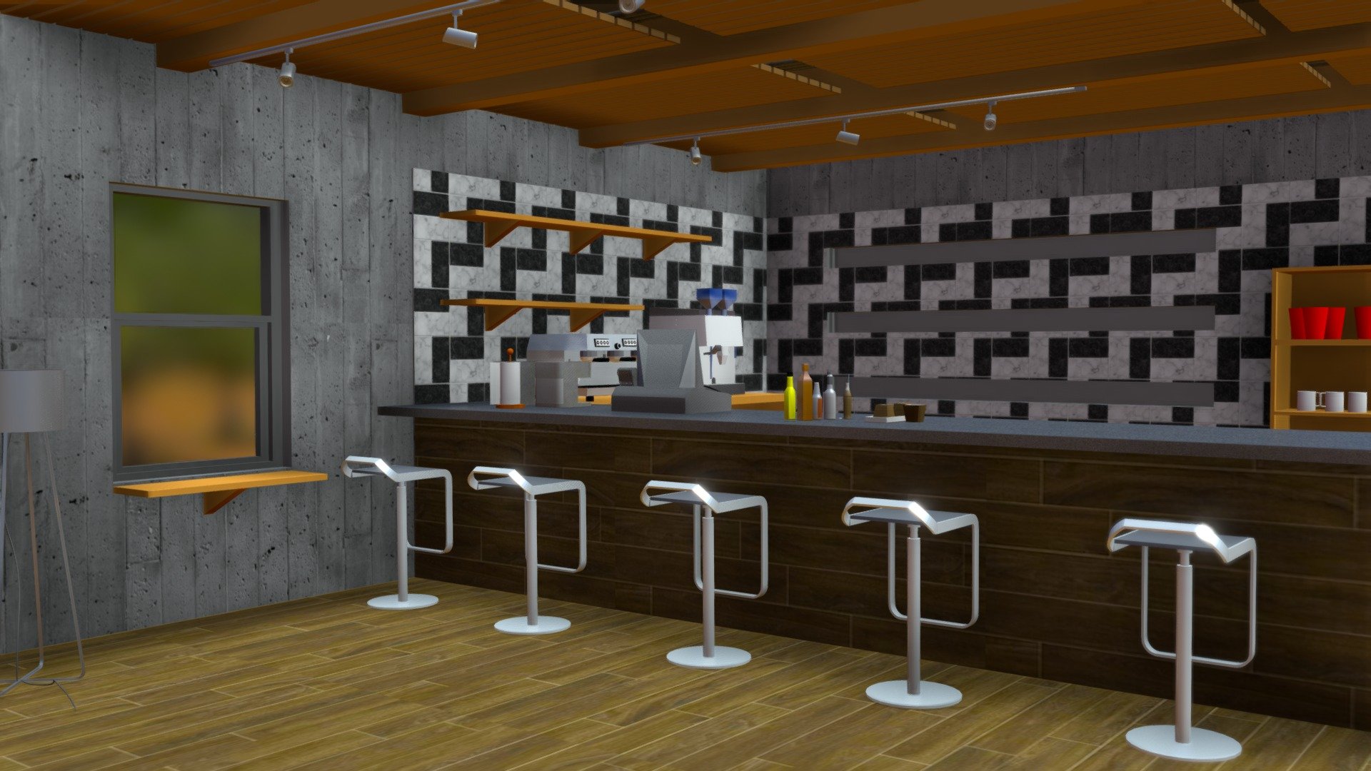 Café - Download Free 3D model by noecontreras [459074c] - Sketchfab