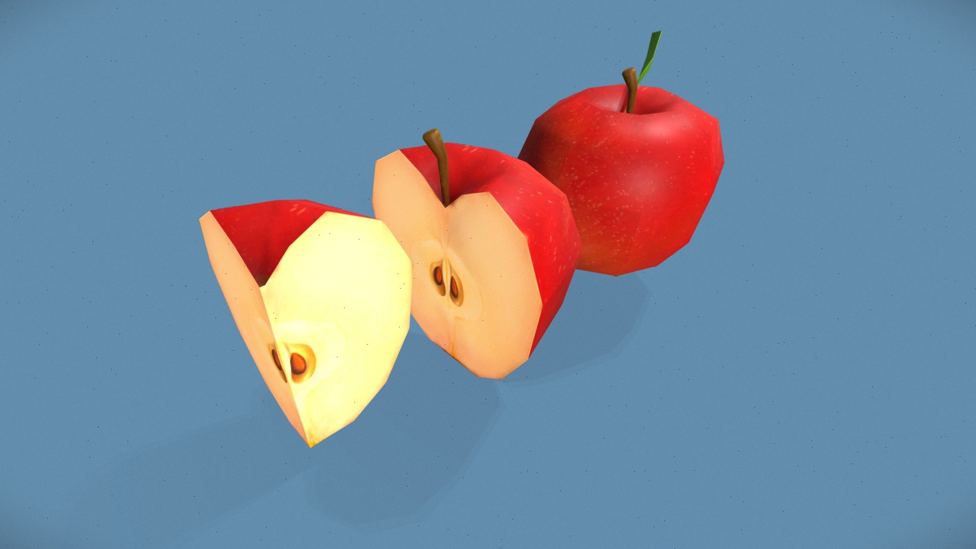 Low poly Apple Red - Download Free 3D model by Sasha Shvets ...