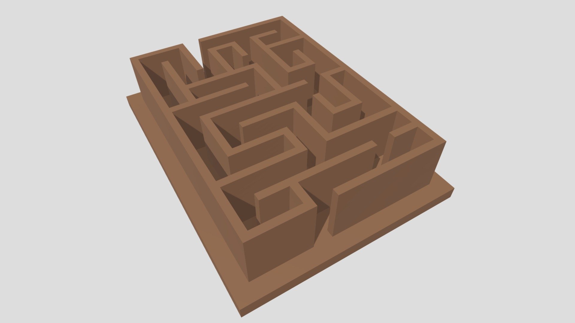 Maze 10 - 3D Printable - 3D model by B-Project [4593f3e] - Sketchfab