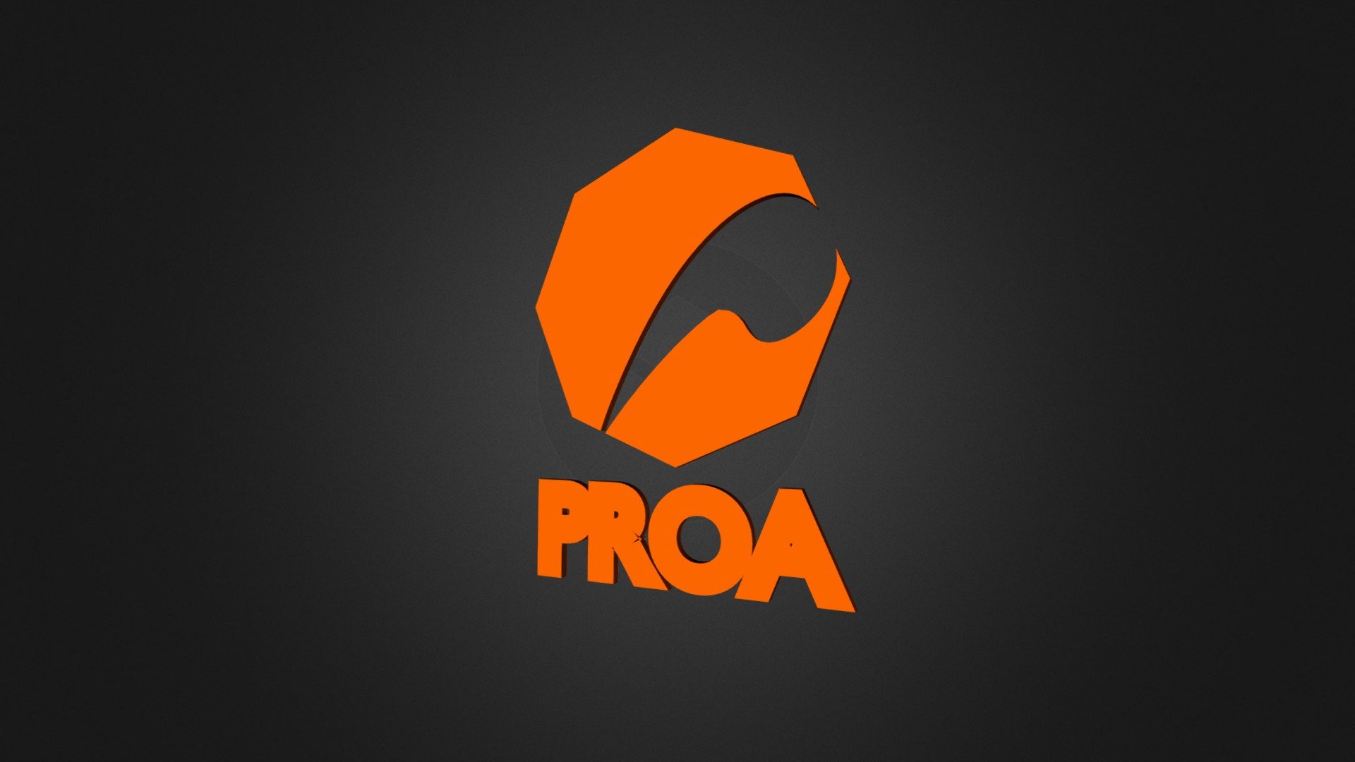 PROA_Logo(Orange)Solid - 3D model by albert.llubit1 [4594fee] - Sketchfab