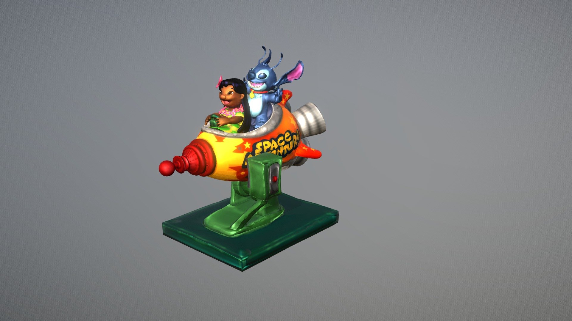 Lilo&Stitch - Rocket Ride Diorama - 3D model by Cameron Lamoureux ...