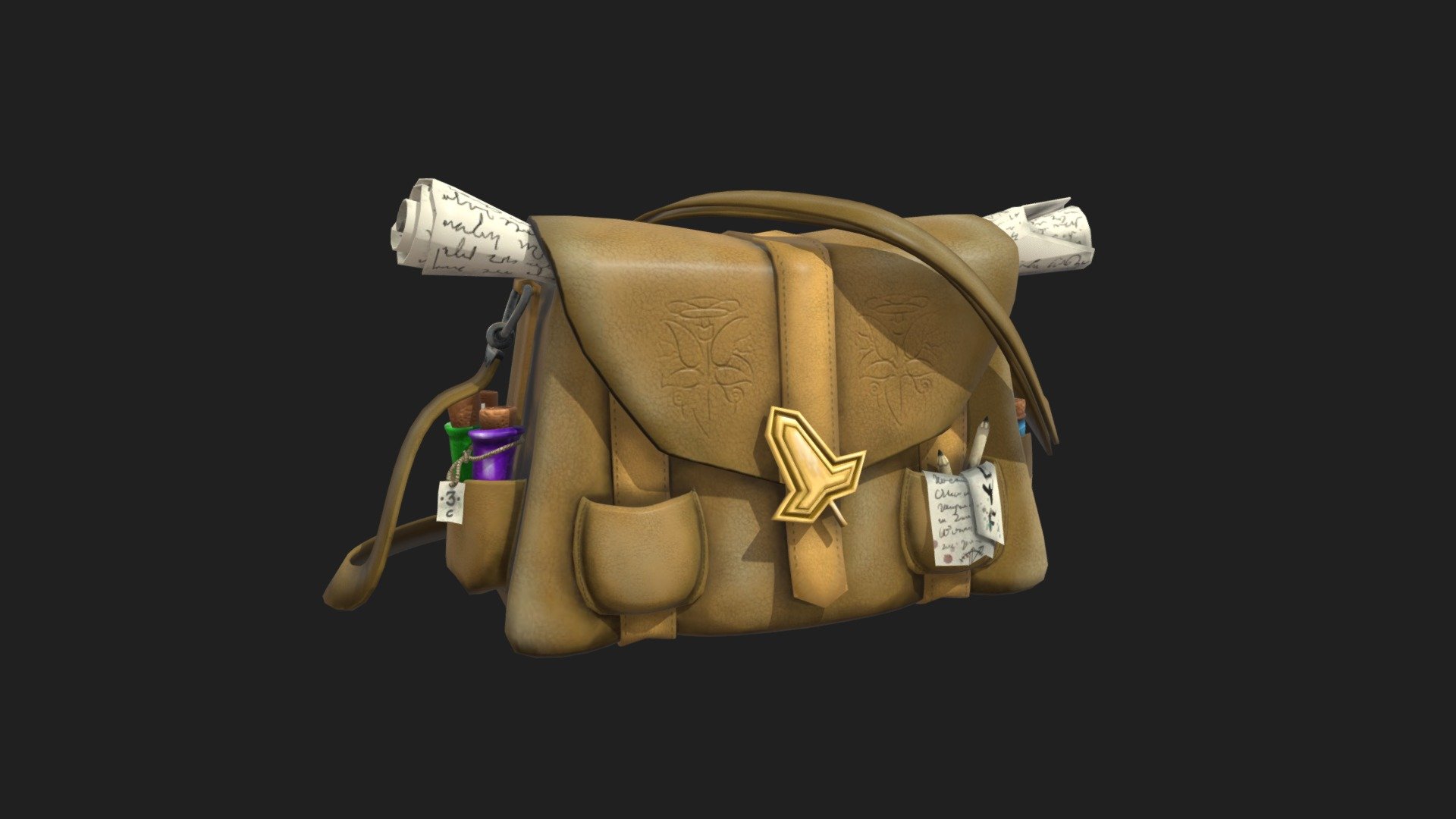 Healer's Bag - 3D model by Marta Maksymiec (@marta_m) [4598259] - Sketchfab