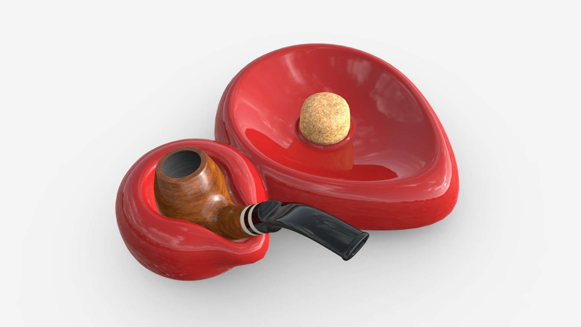 Smoking Pipe Ashtray with Holder 02 - Buy Royalty Free 3D model by ...