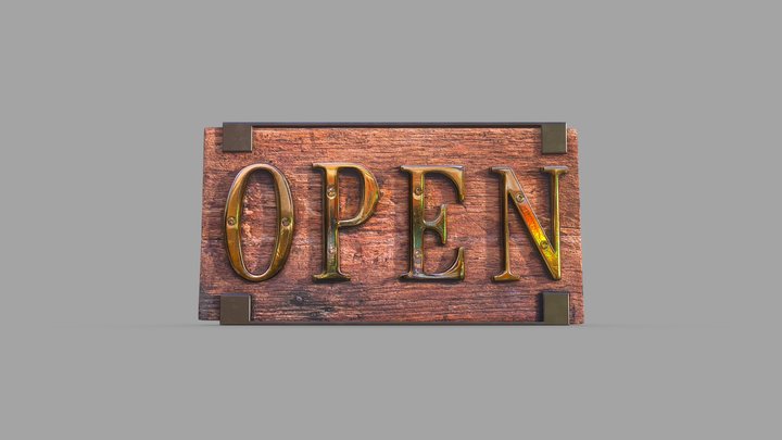 Open-sign 3D models - Sketchfab