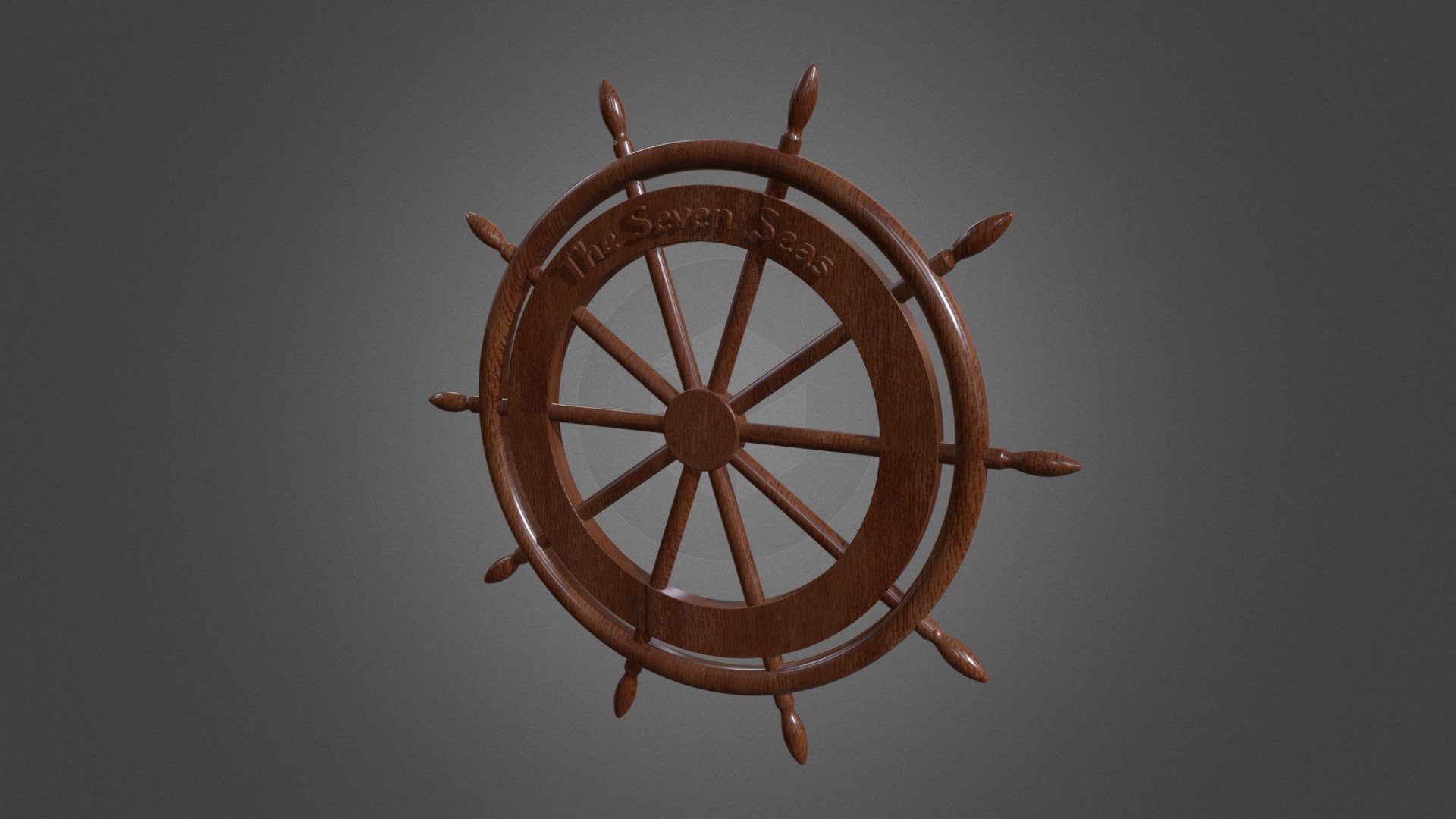 Boat helm - Buy Royalty Free 3D model by nemo81 [459c2f7] - Sketchfab Store