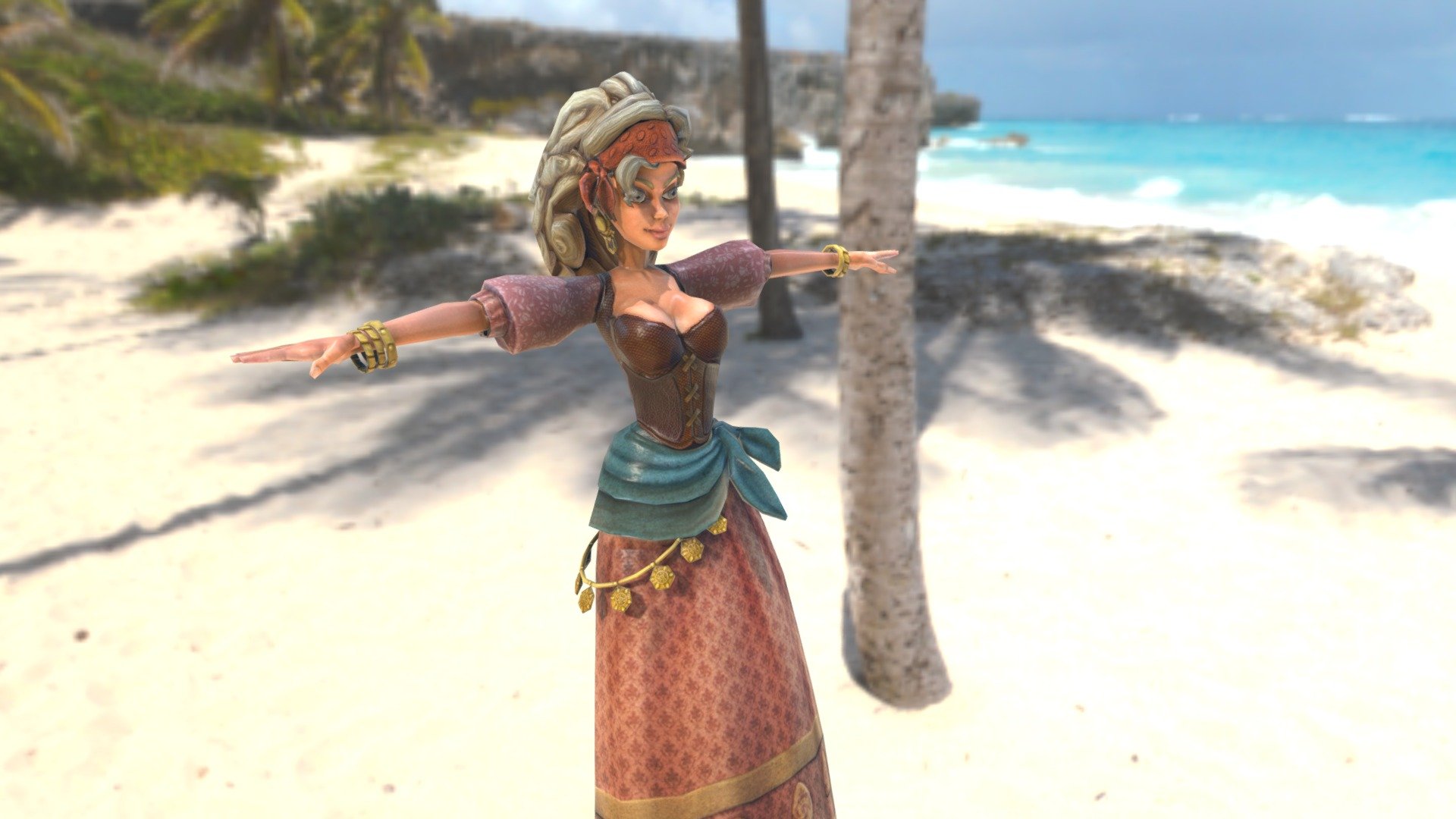 Peasant Girl - Download Free 3D model by artiletra [459d950] - Sketchfab