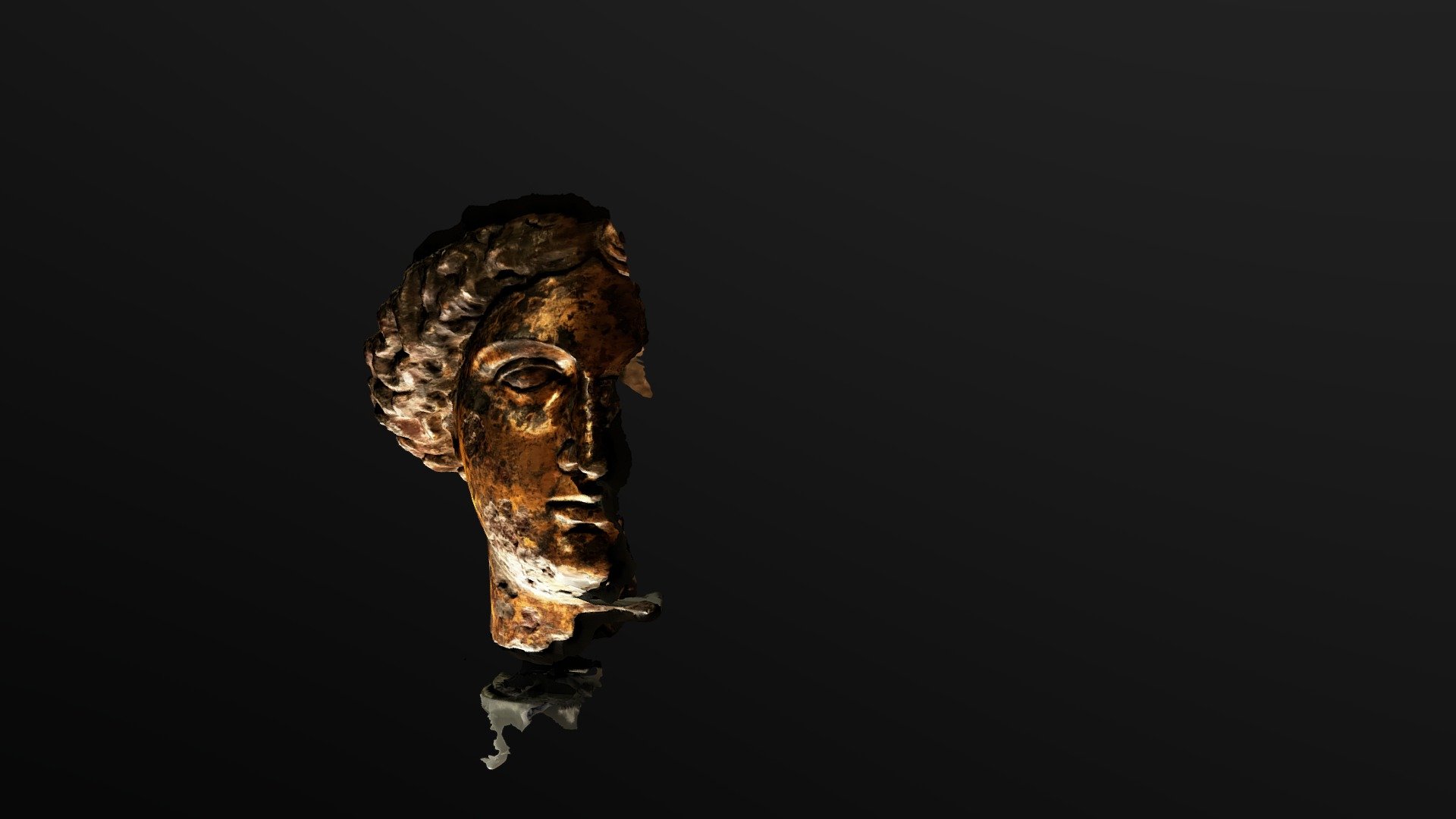 Minerva Head from the Roman Baths at Bath - Download Free 3D model by ...