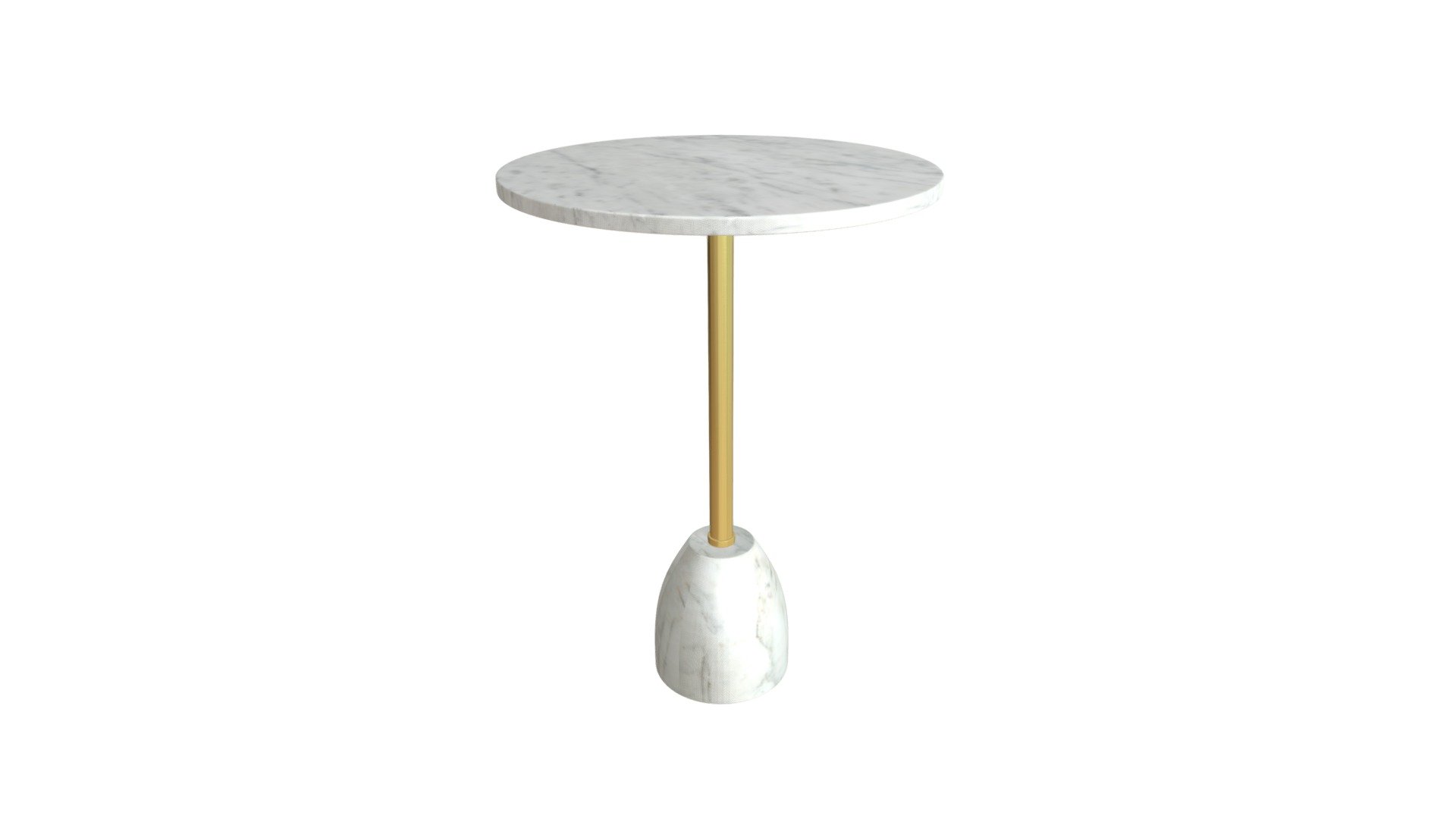Cynthia Side Table White & Gold - 109562 - Buy Royalty Free 3D model by ...