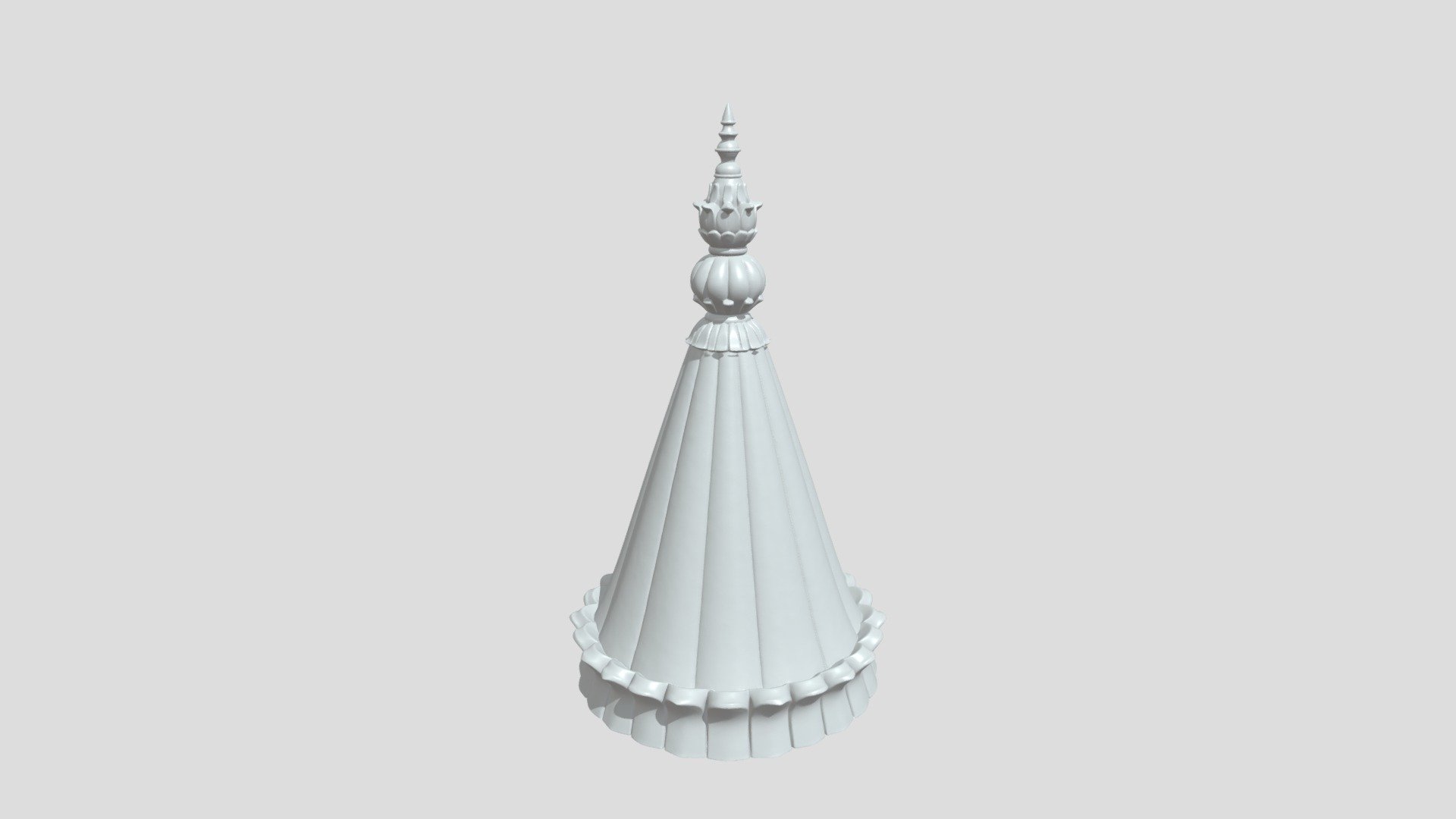 Decorative temple spire top - 3D model by cadpointtirupati [45a2d71 ...