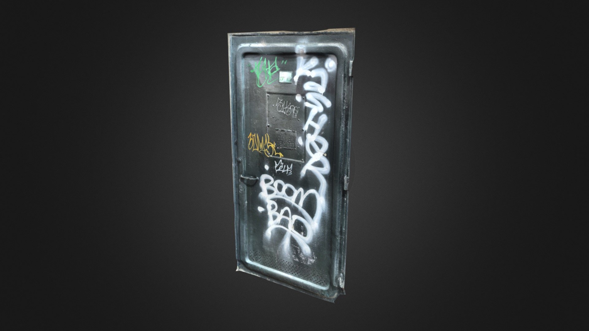 Metal door (city counter) - Download Free 3D model by chabychab ...