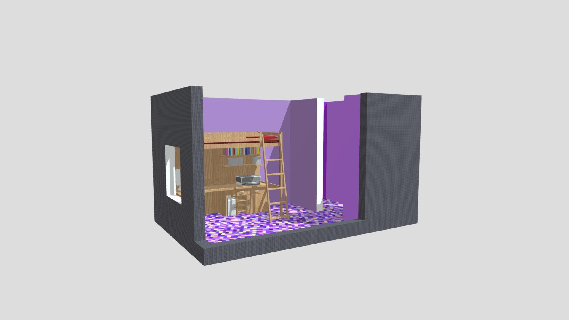Dorm 02 - 3D model by Mixed Reality Lab (@mxrlab) [45a5987] - Sketchfab