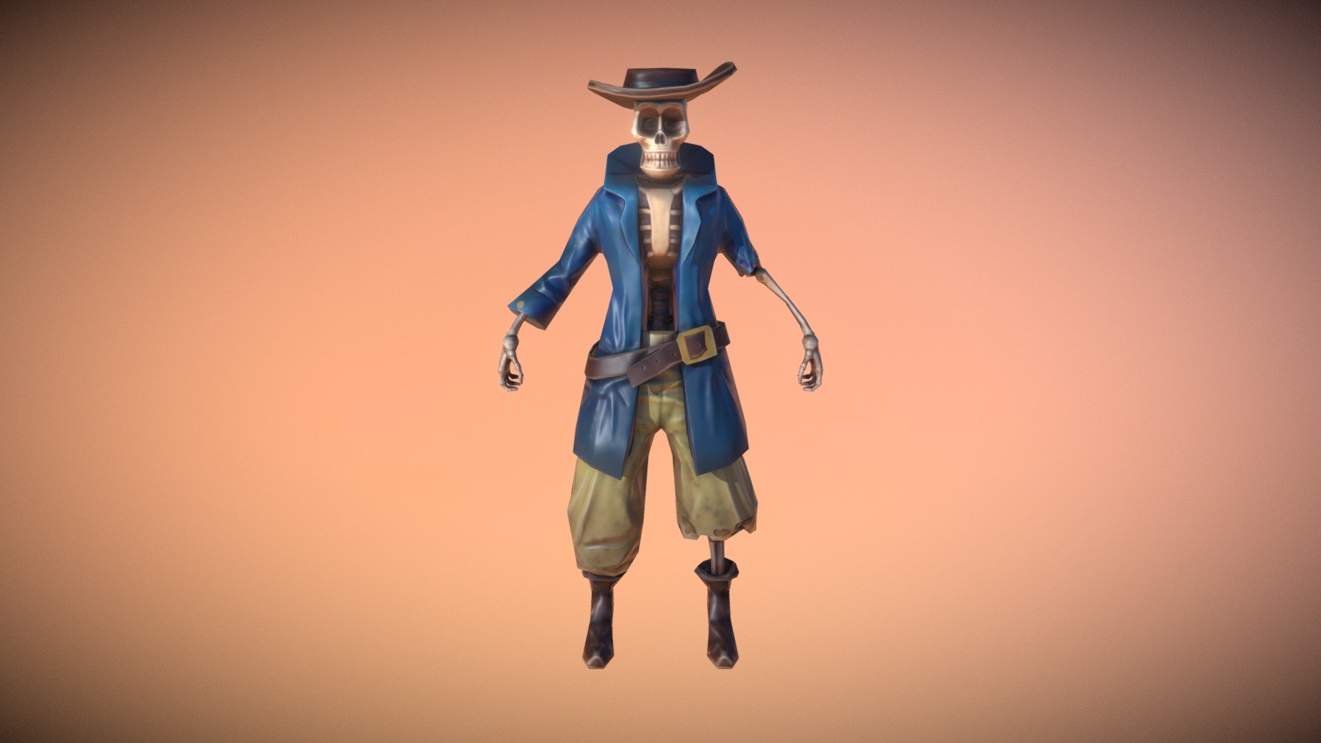 Skeleton Tpose - 3D model by Staumont_Dimitri [45a5f96] - Sketchfab