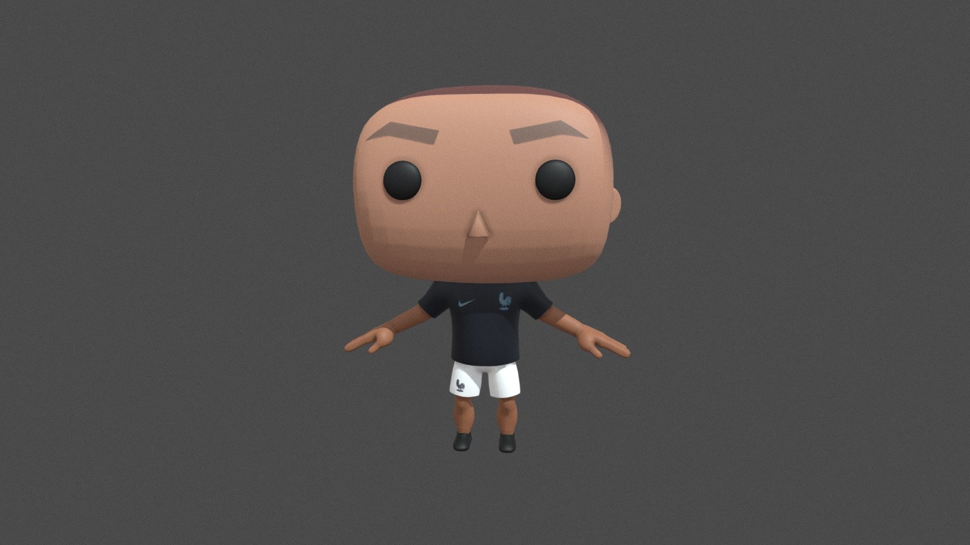 Kylian Mbappe 3D model - 3D model by GUSTAVOSOUZA [45a9ab4] - Sketchfab