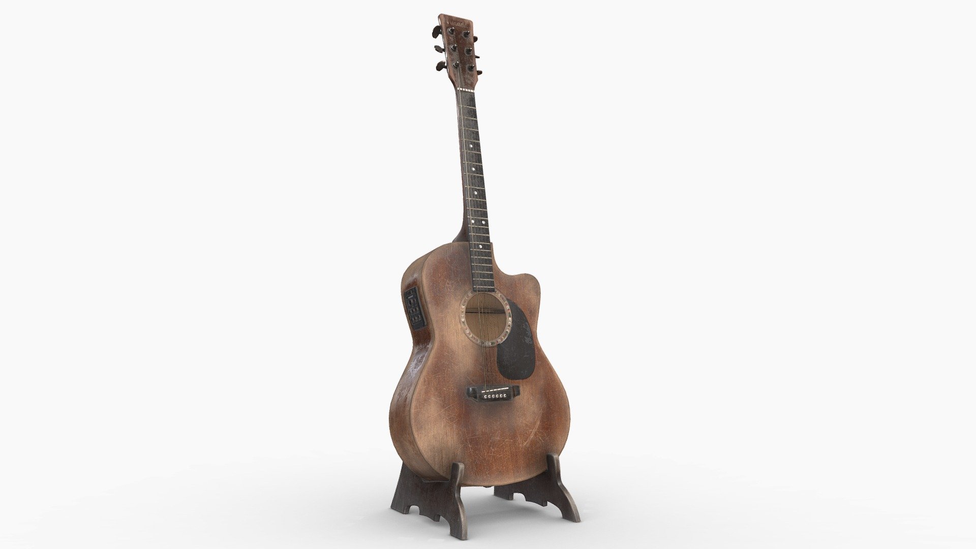 Classical Acoustic Guitar - 3D model by wright_101 [45a9fa8] - Sketchfab