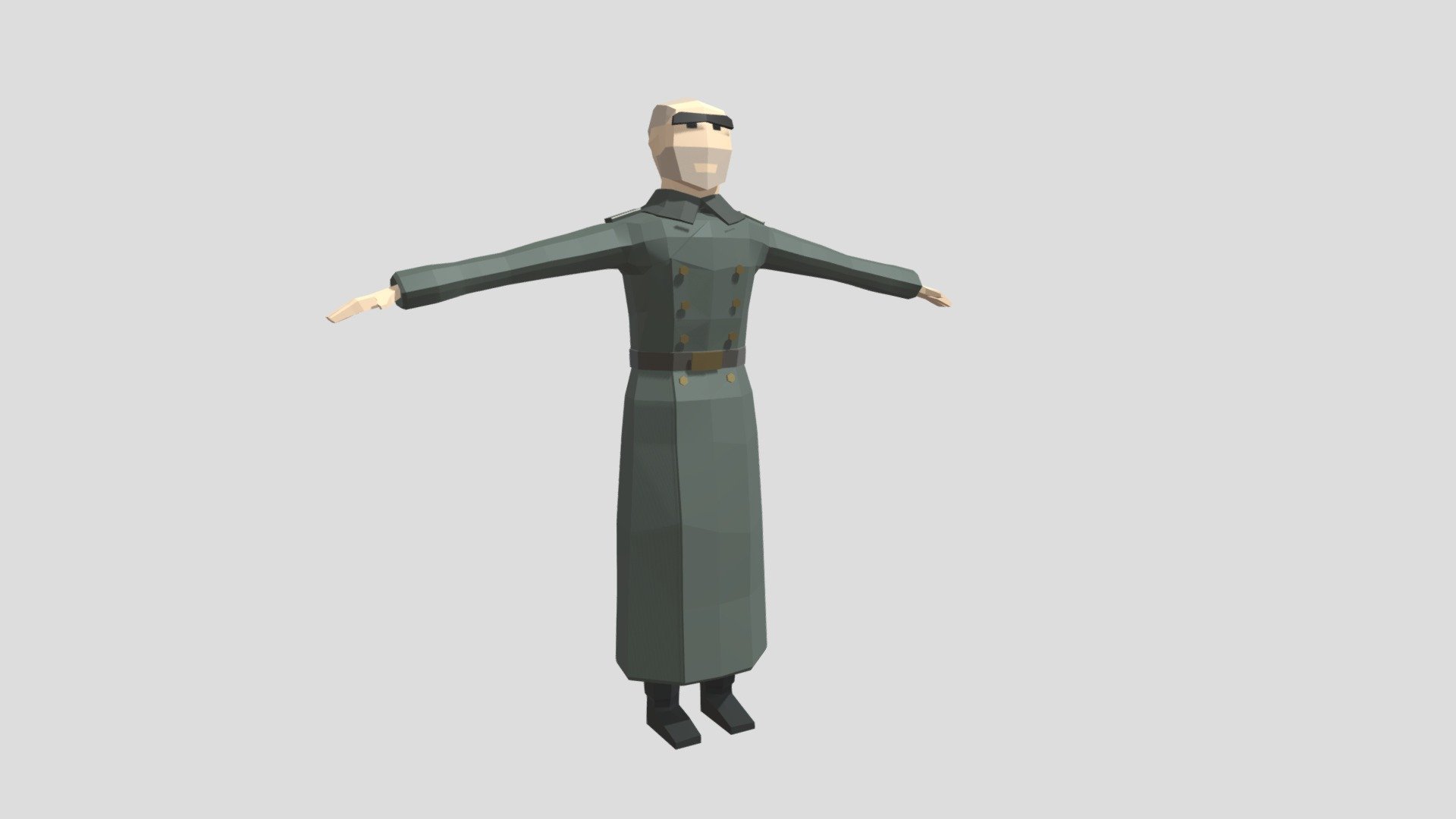 Character German Soldier Winter - Download Free 3D model by Dim ...