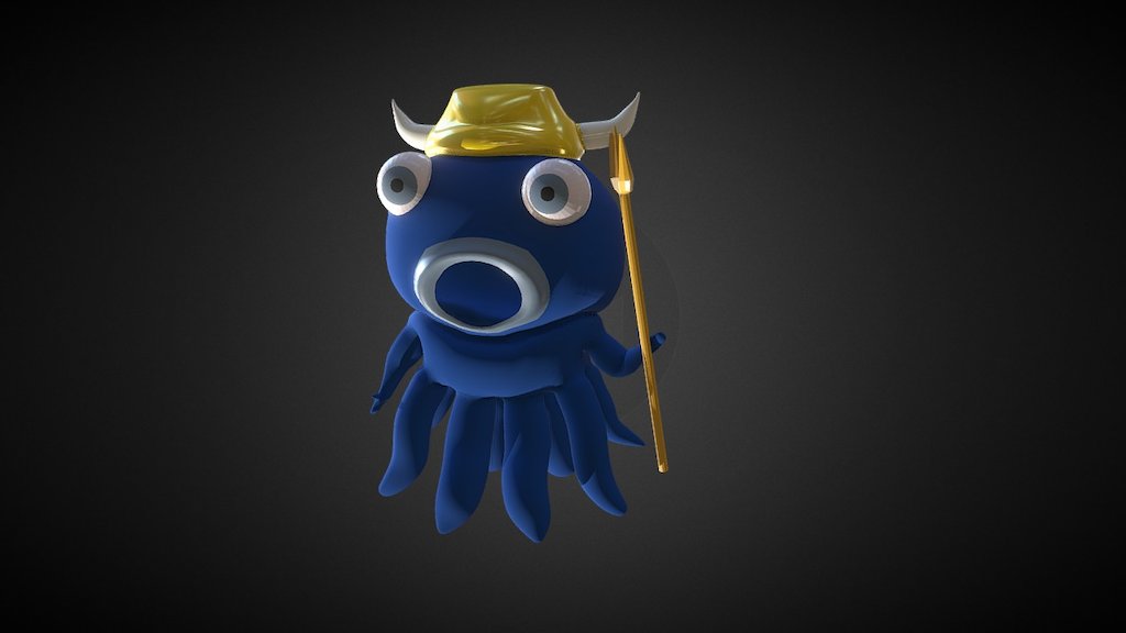 Octopus warrior - 3D model by raghaviyer [45aa6b9] - Sketchfab