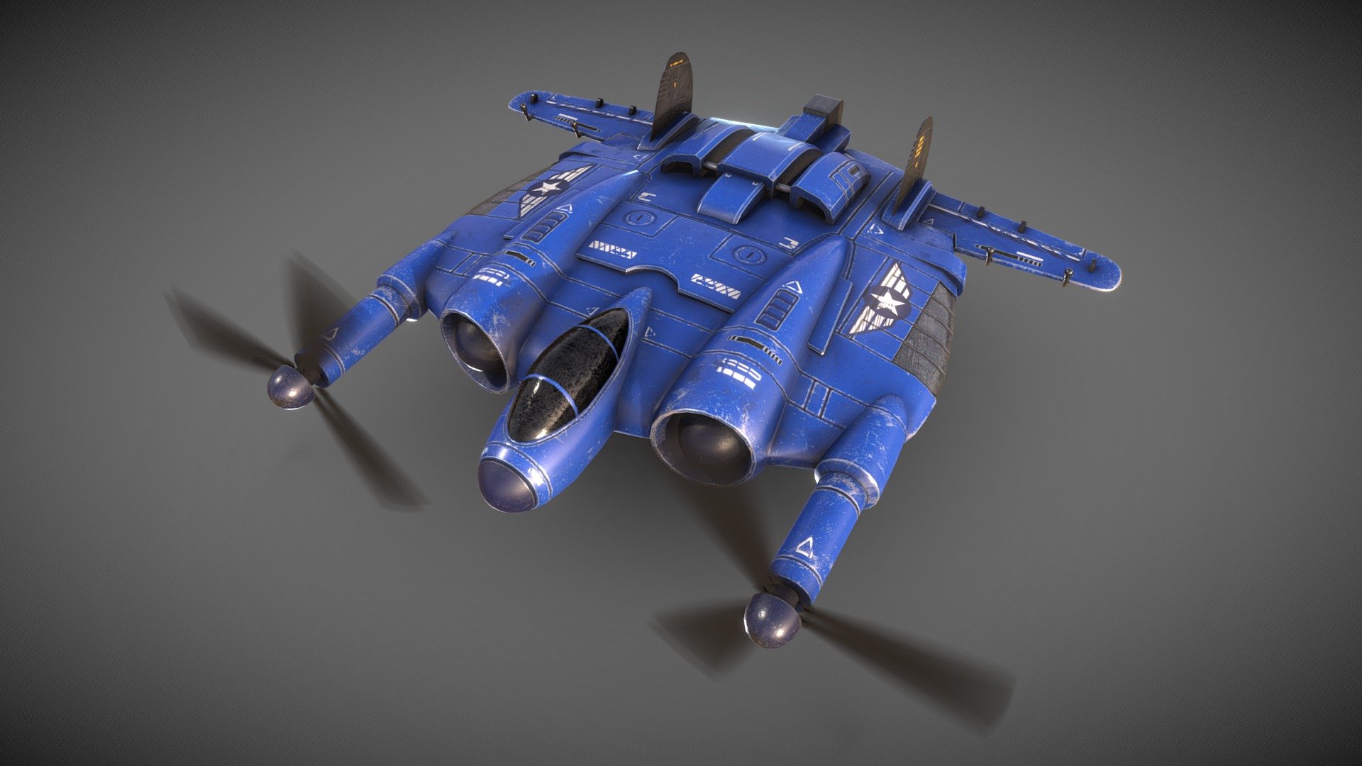 XF5U Flying Pancake - 3D model by neogools [45abadf] - Sketchfab