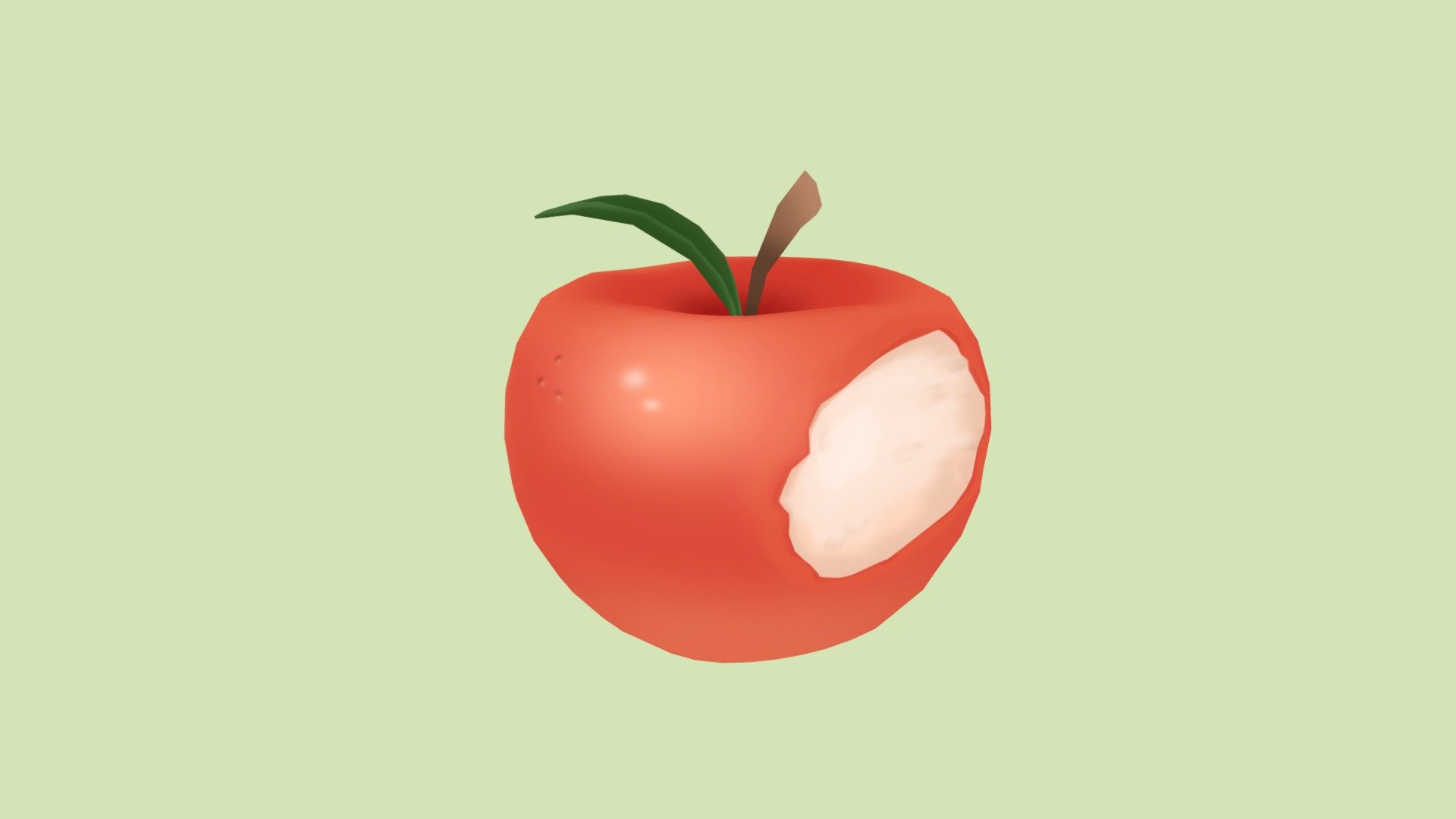 Apple - 3D model by Beth.McCleery [45ae144] - Sketchfab