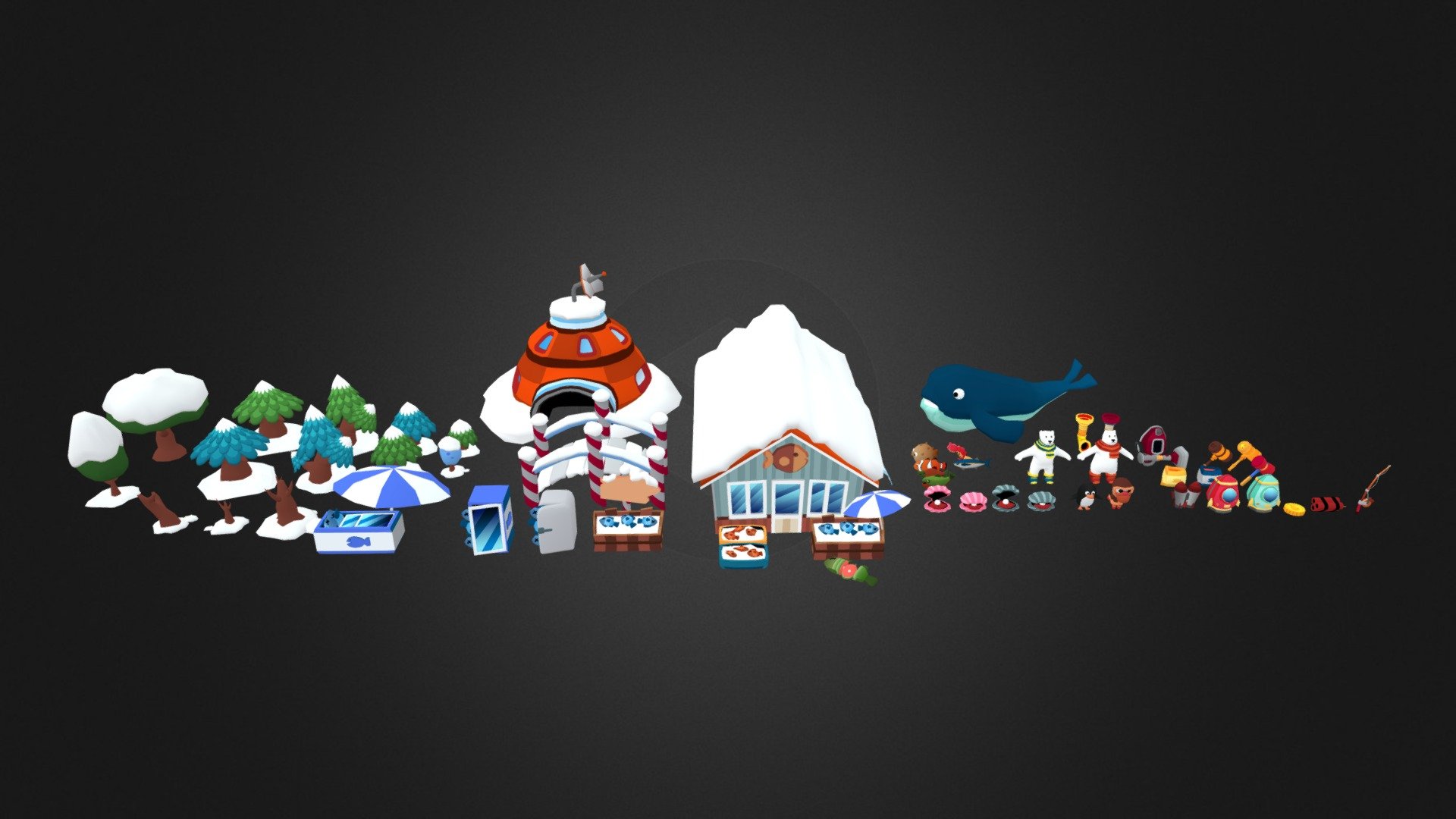 Eskimo Fishing Pack - 3D model by aytunc_dilber [45ae240] - Sketchfab
