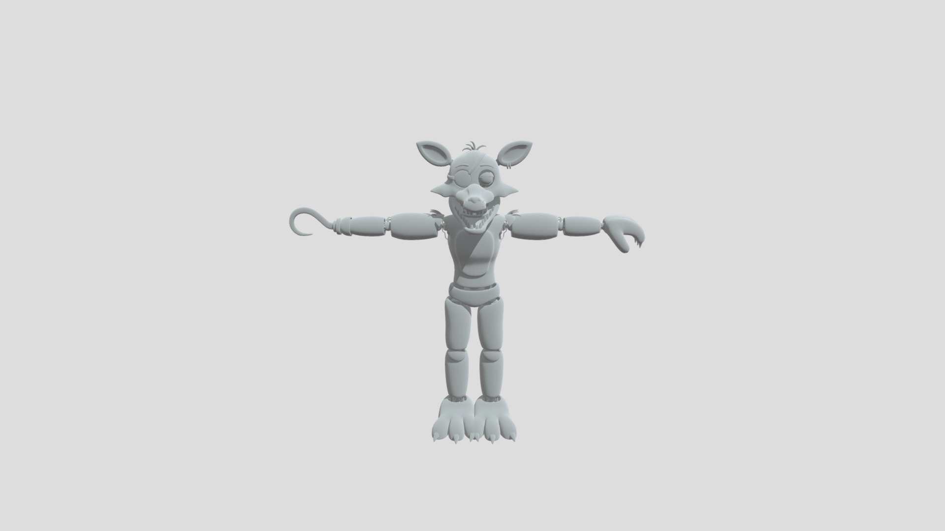 Unwithered Foxy - Download Free 3D model by Justonequestion [45ae974 ...