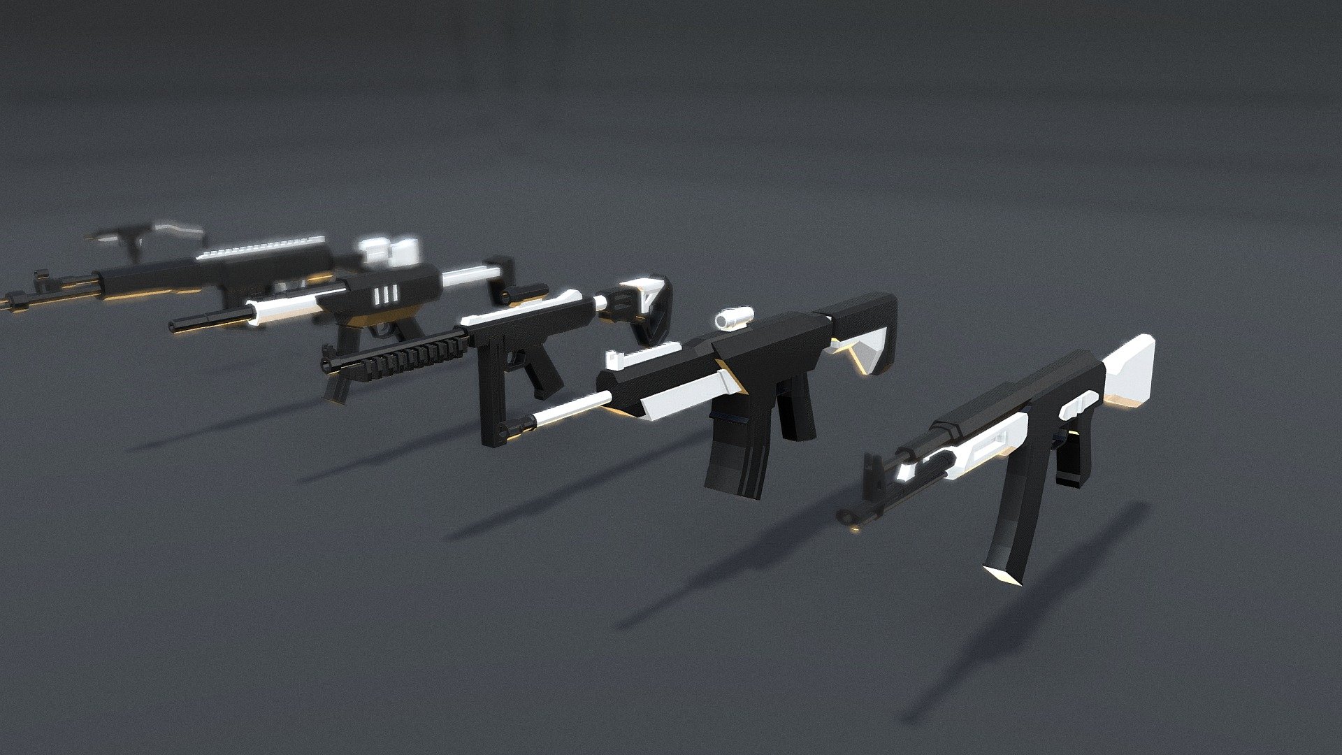 Low Poly Weapon Pack - Download Free 3D model by Ahmed Abu Ajamiah ...