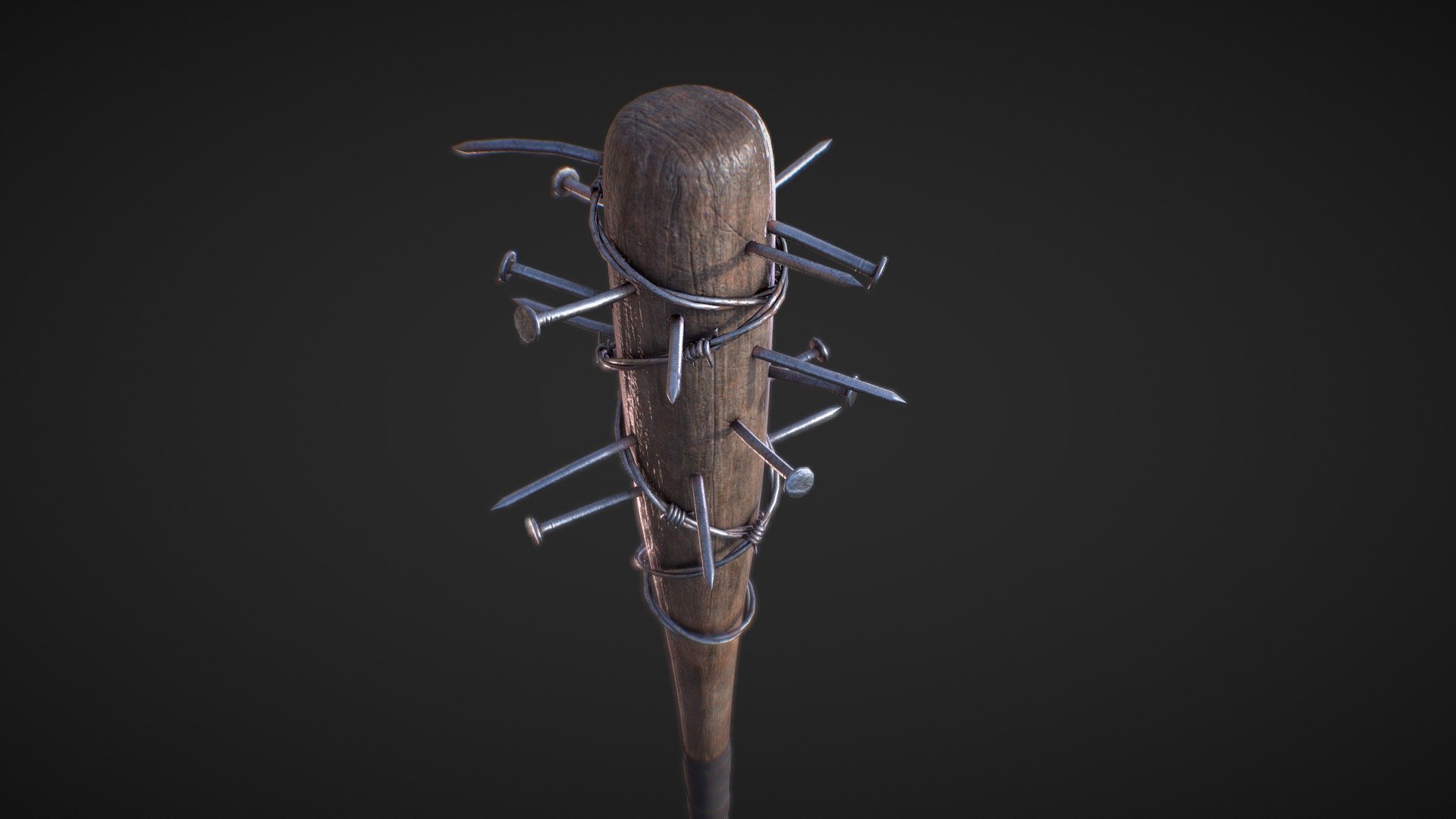 Barbed Baseball Bat Weapon - Buy Royalty Free 3D model by PBR3D ...