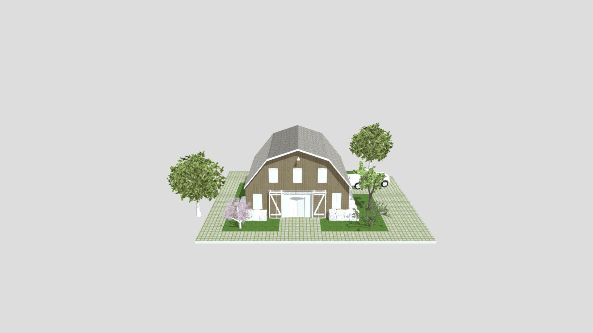 The Barn House - Download Free 3D model by Home Design 3D (@homedesign3d) [45b206d] - Sketchfab