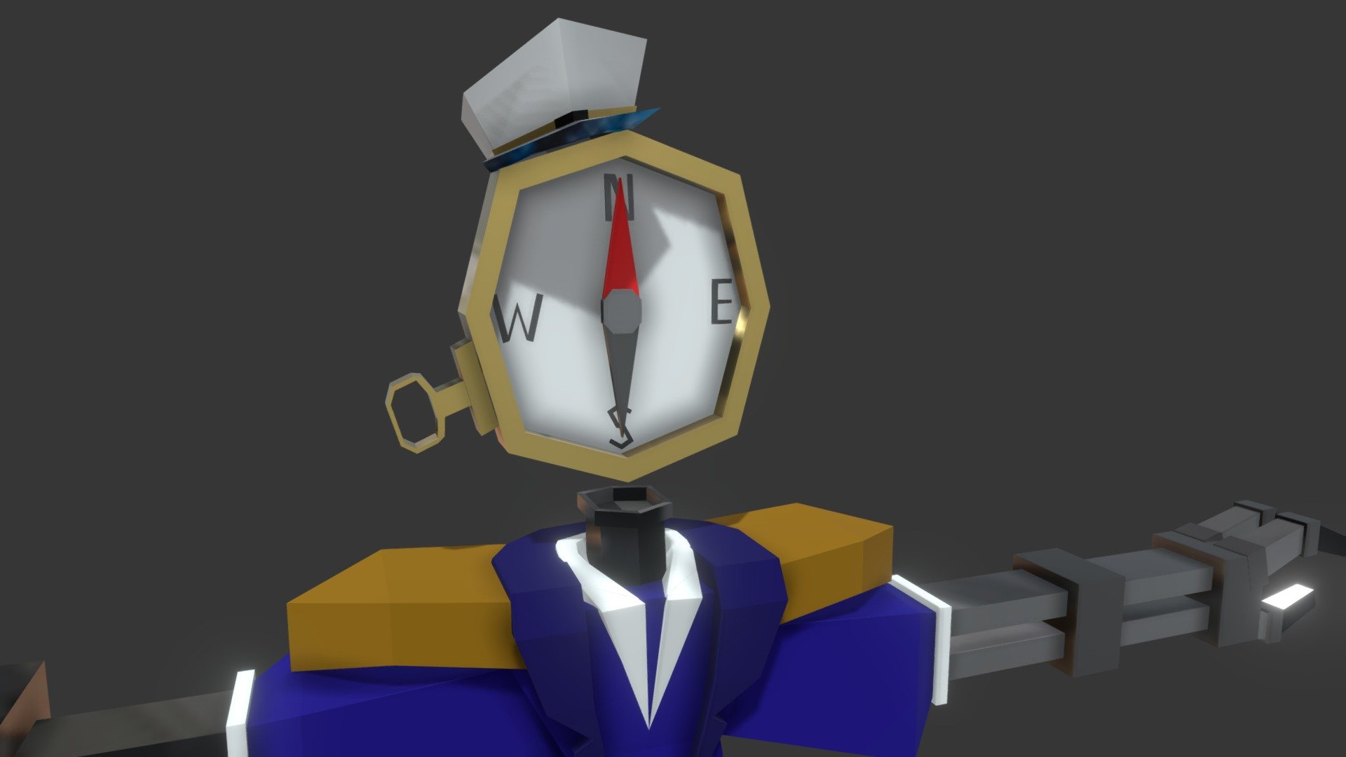 Compass Character - Download Free 3D model by Holly_Climpson [45b49e0 ...