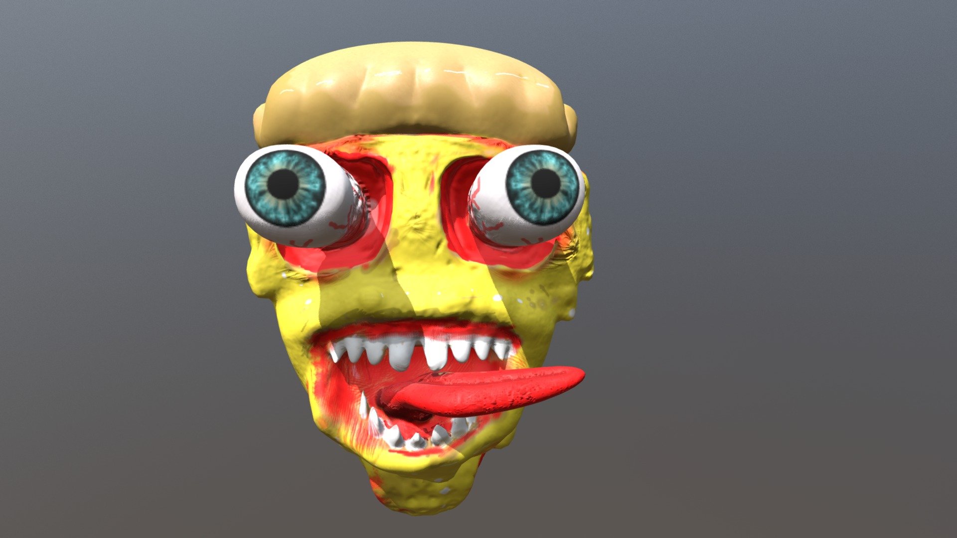 Pizza Face - 3D model by nateordie [45b60a3] - Sketchfab
