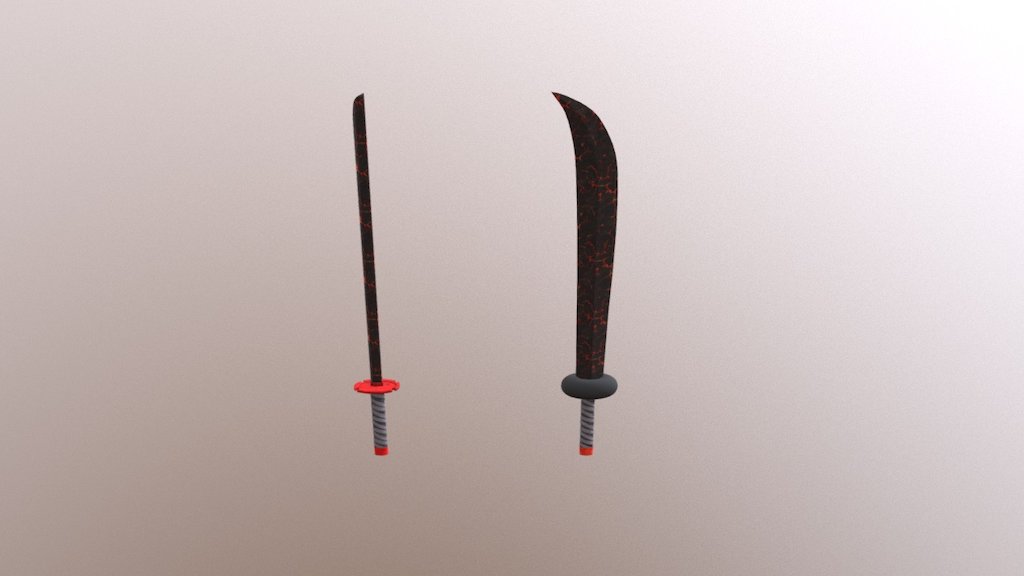 Stylized Tetsusaiga (Basic and Released Form) - 3D model by Brokefang ...