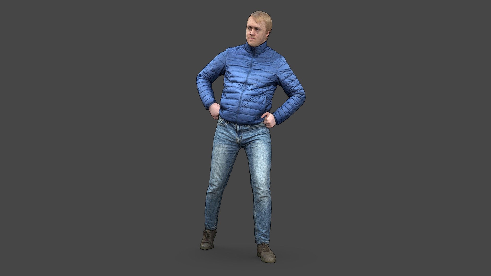 Guy in Blue Jacket - 3D model by kanistra [45b8c1b] - Sketchfab