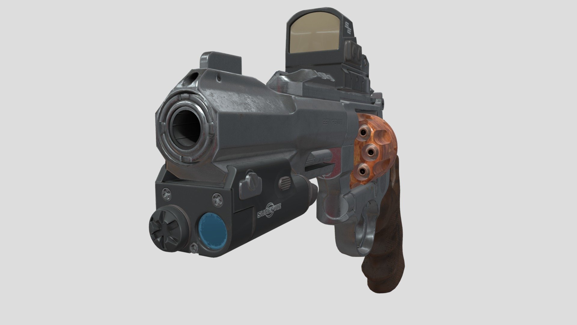 Magnum 357 (by lessons Tim Bergholz) - 3D model by atom_119 (@atom ...