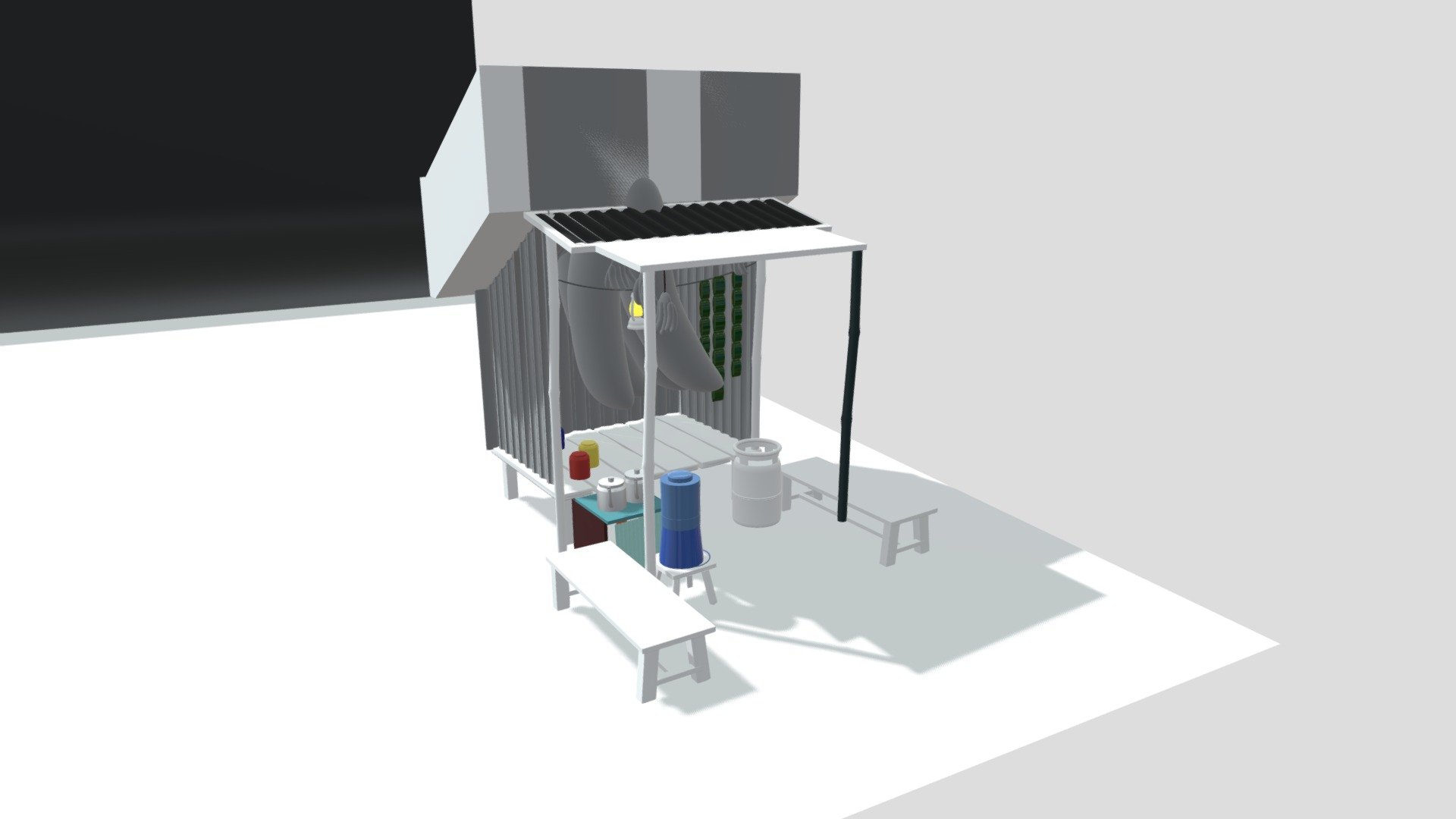 Tea stall - 3D model by khushimittal940 [45baa25] - Sketchfab