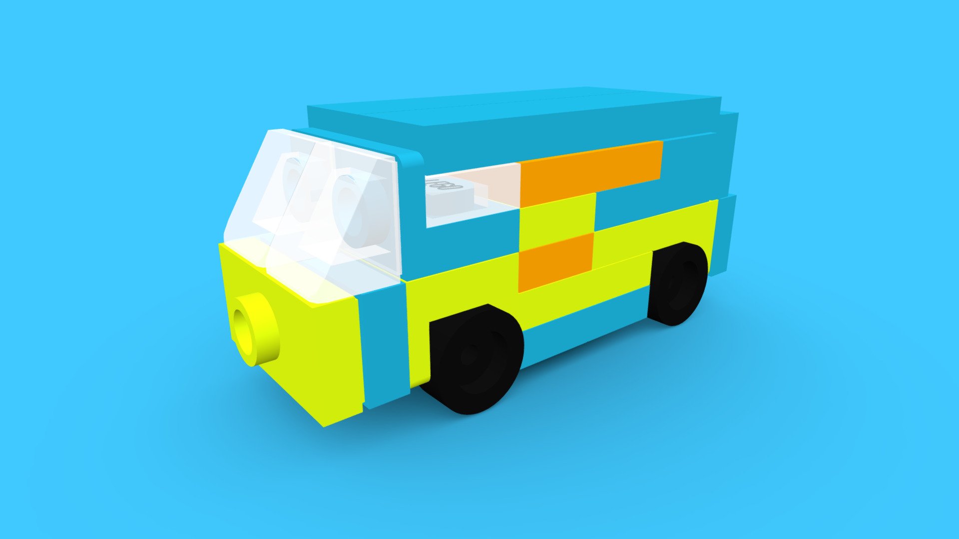 LEGO Mystery Machine MOC [#0276] - 3D model by The Bobby Brix Channel ...
